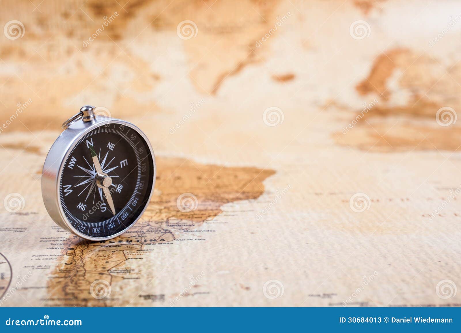 Map with Compass stock image. Image of argentina, geography - 30684013