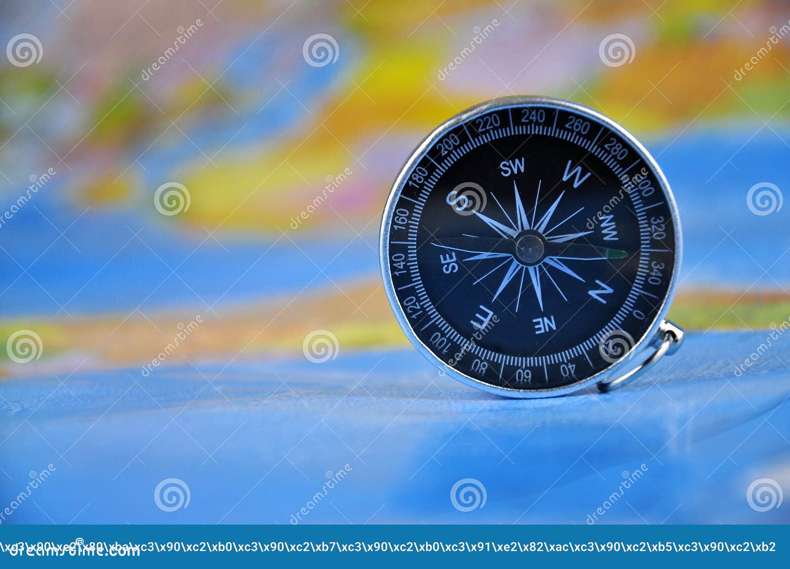 Map and Compass. Travel Theme Stock Image - Image of voyage ...
