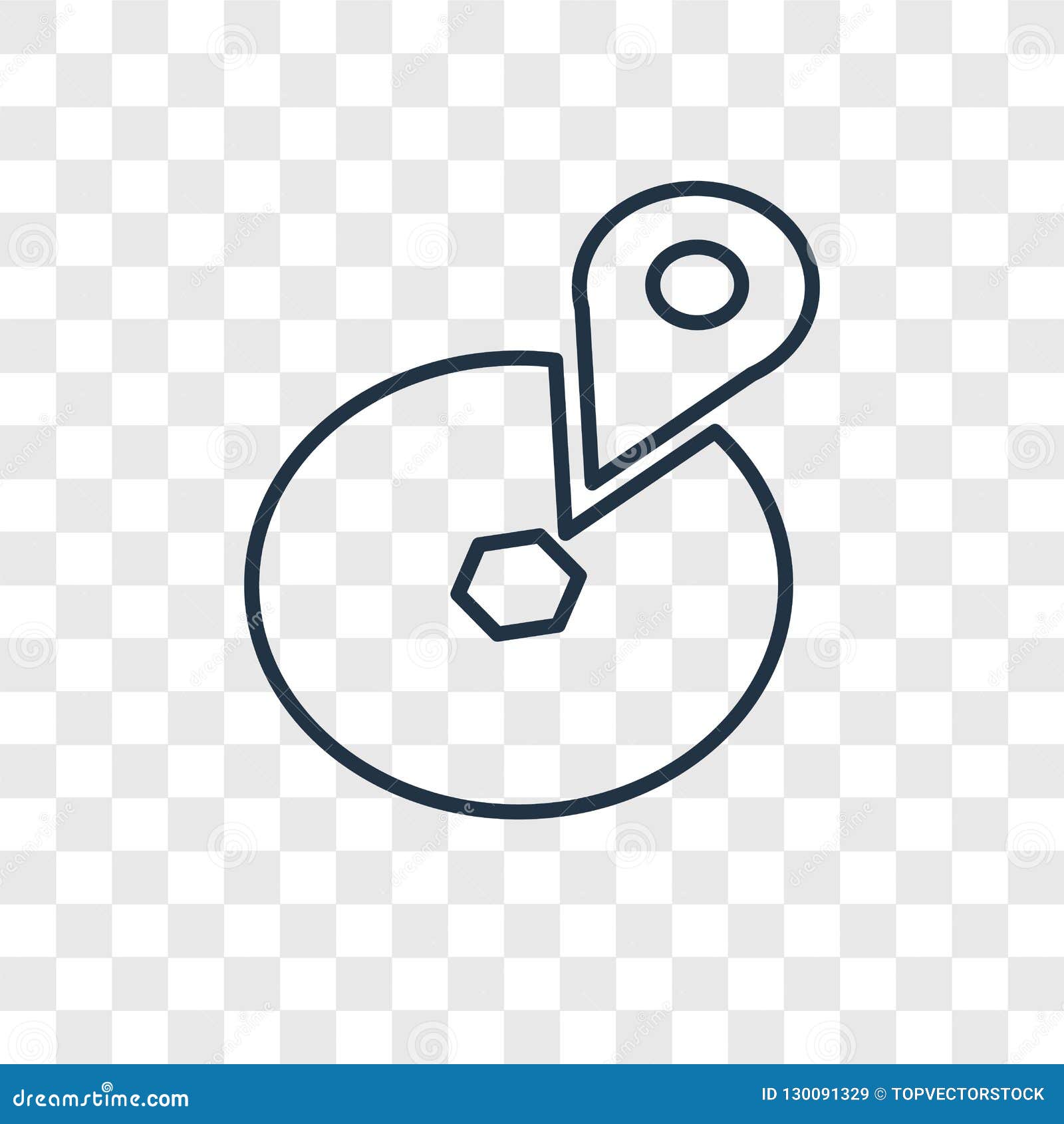 Map Concept Vector Linear Icon Isolated on Transparent Background, Map ...