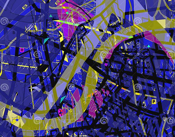 Map confusion stock illustration. Illustration of guide - 3036724