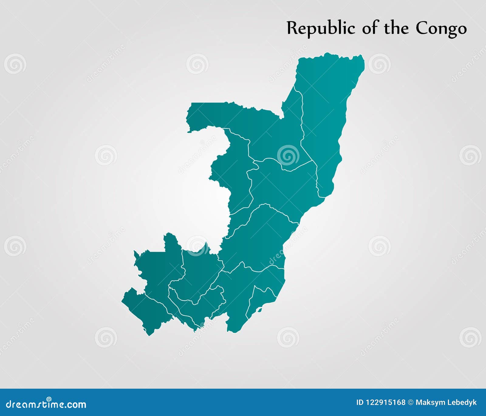 Map of Congo stock illustration. Illustration of county - 122915168