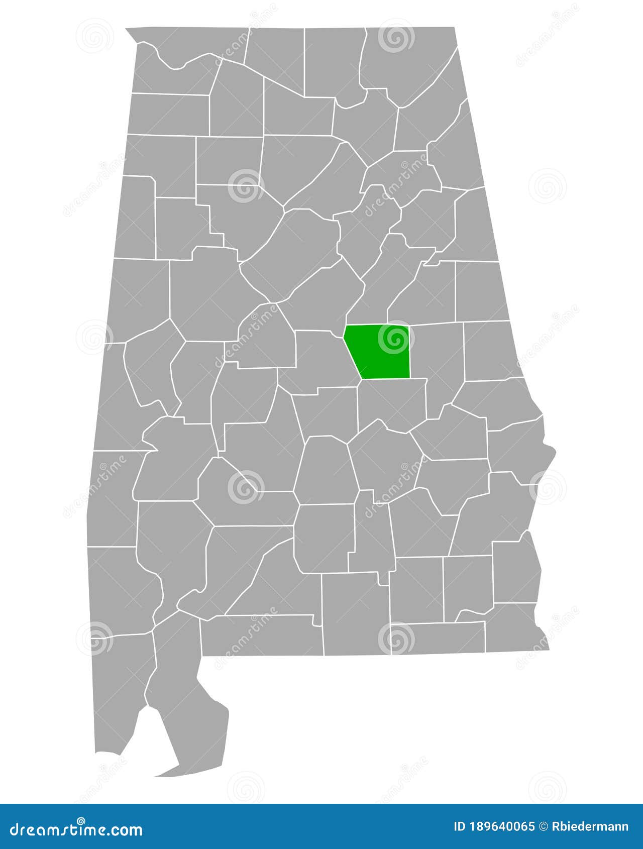 Map of Coosa in Alabama stock vector. Illustration of alabama - 189640065