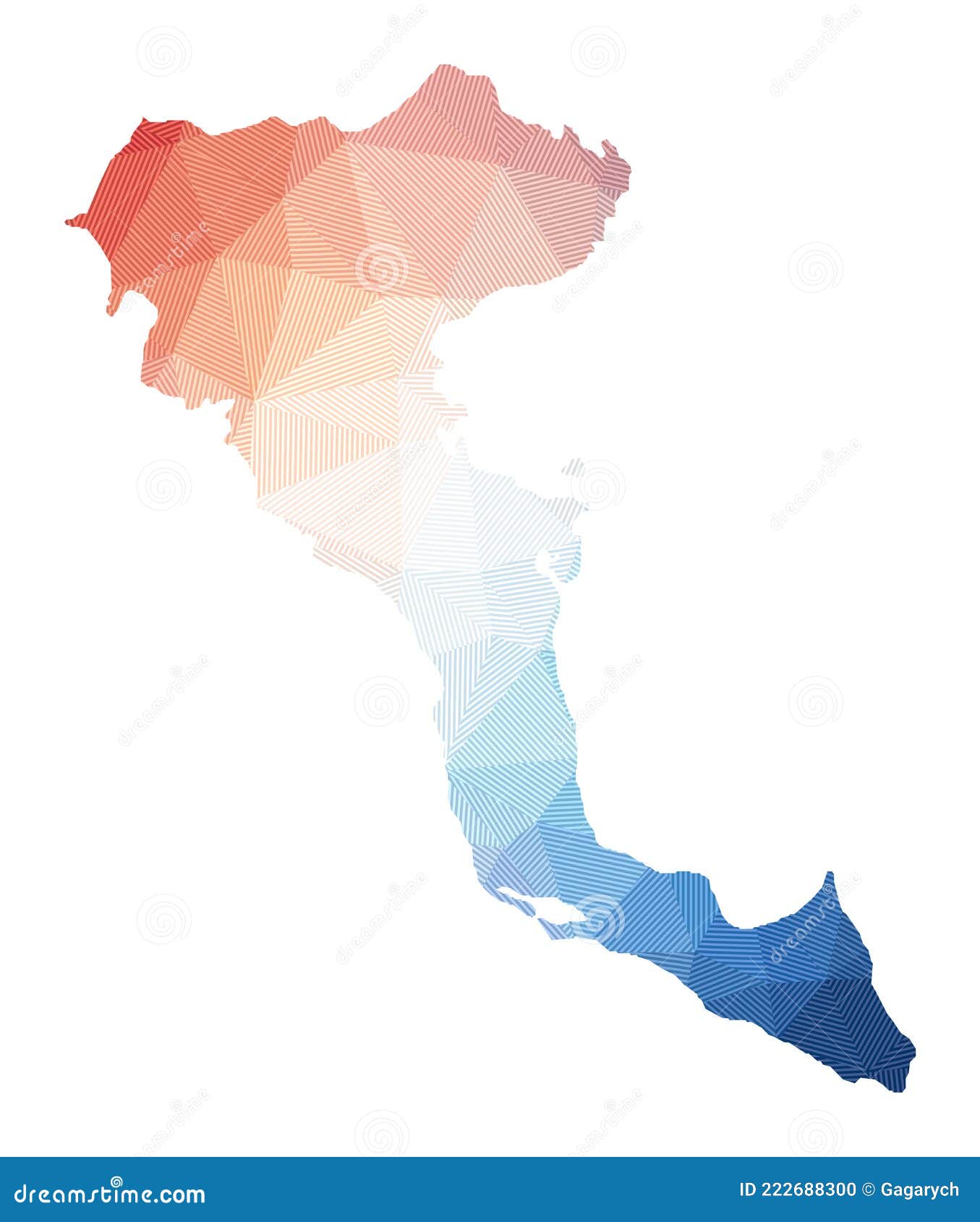 Map of Corfu. stock vector. Illustration of diamond - 222688300