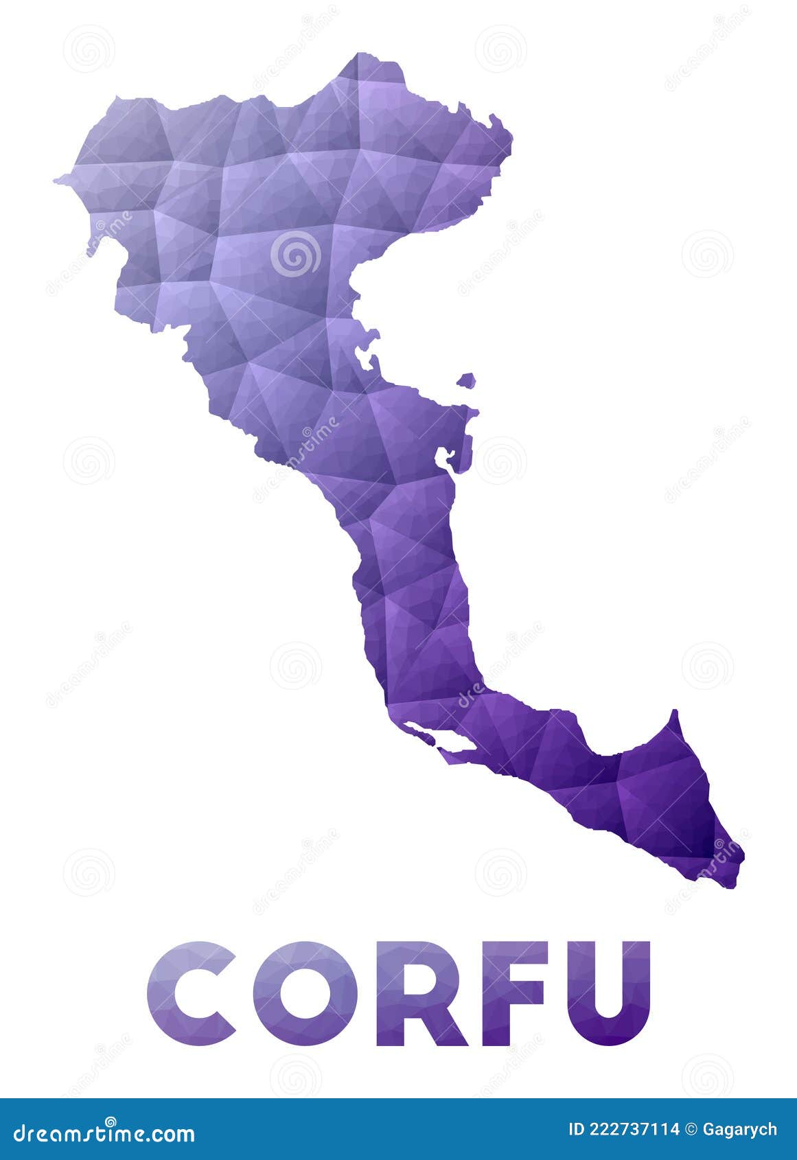 Corfu Map Design. Cartoon Vector | CartoonDealer.com #177196543