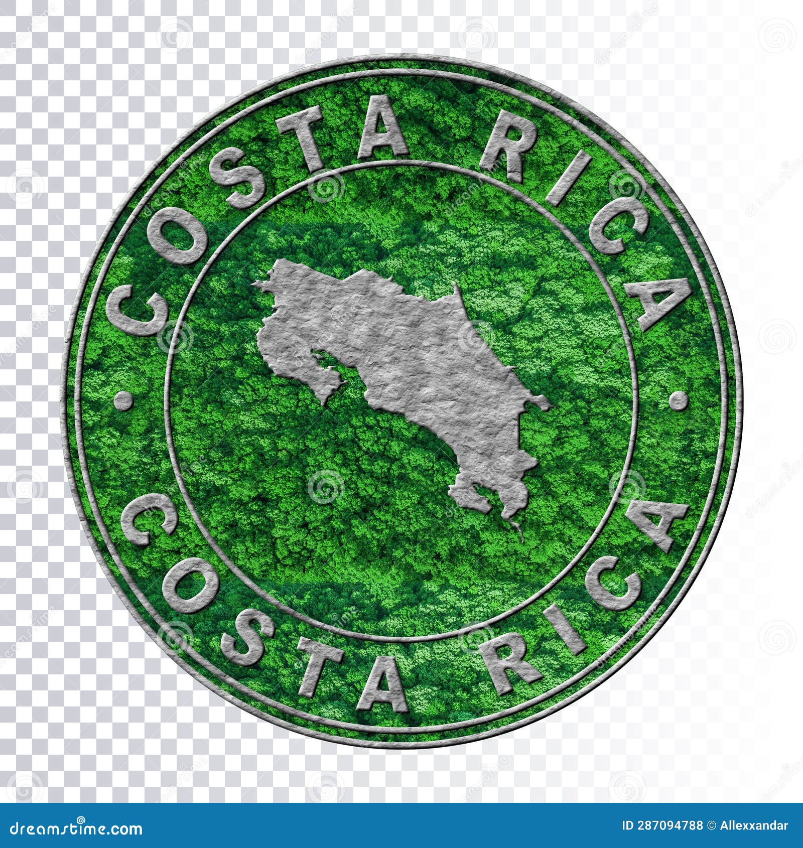 Map of Costa Rica, Environment Concept, Co2 Emission Concept Stock ...