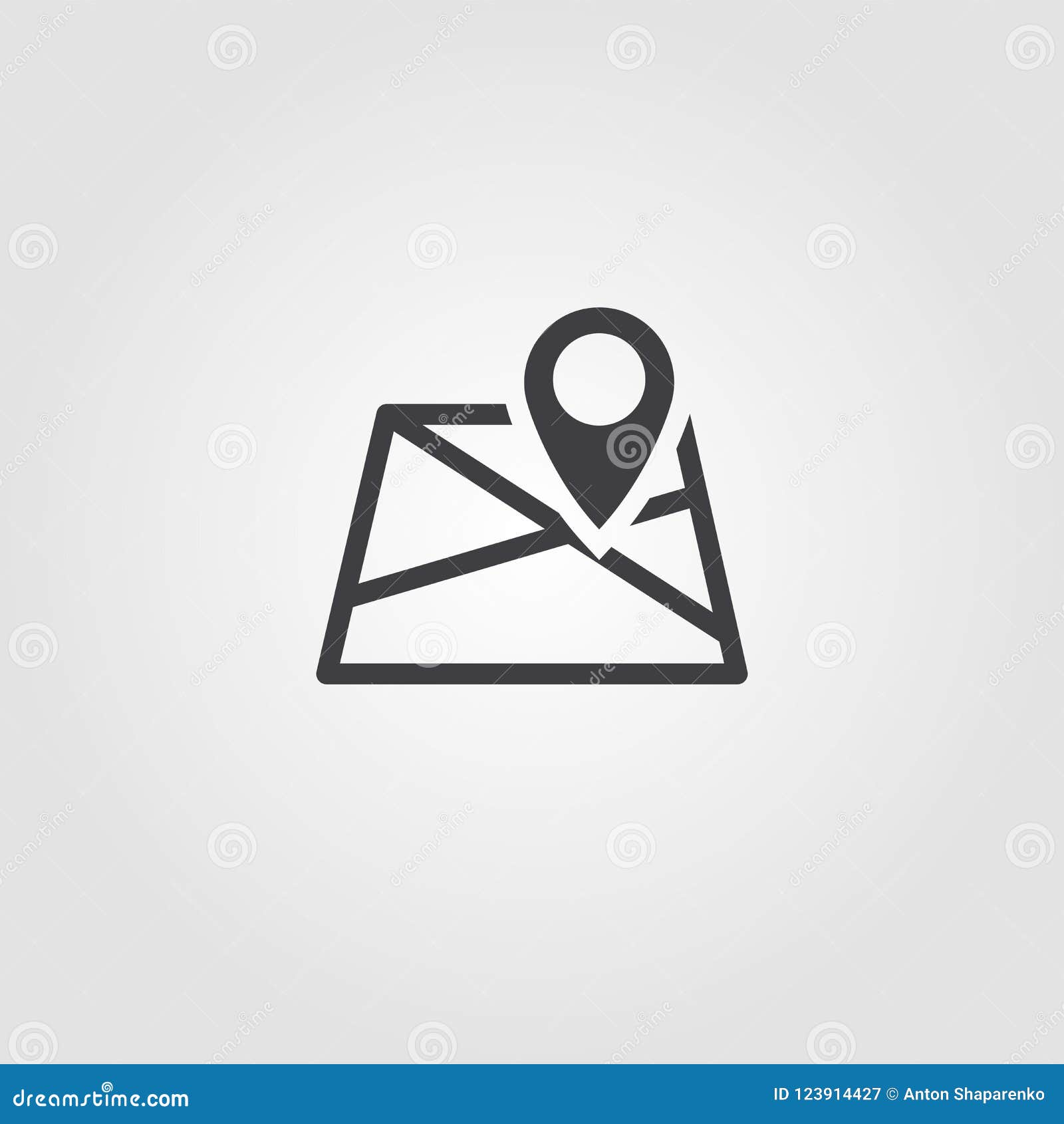 Map Icon. Simple Element Illustration. Map Pixel Perfect Icon Design ...