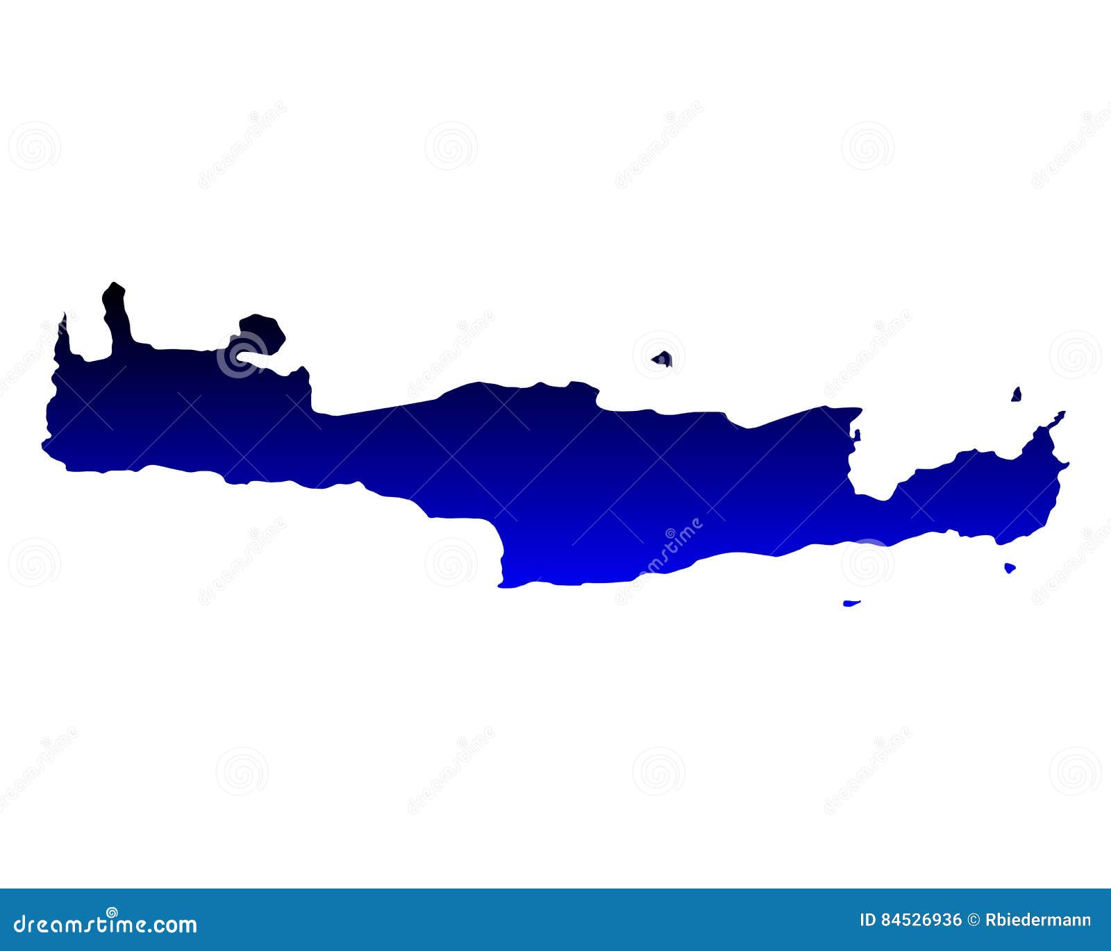 Map of Crete stock vector. Illustration of vector, contour - 84526936