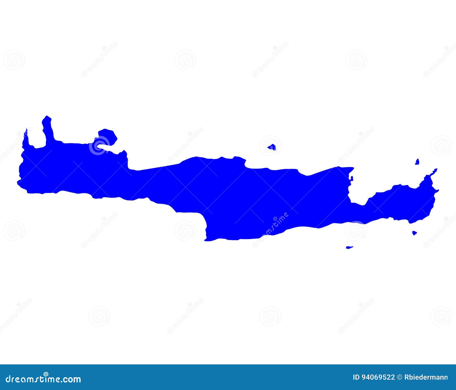 Map of Crete stock vector. Illustration of isolated, cartography - 94069522