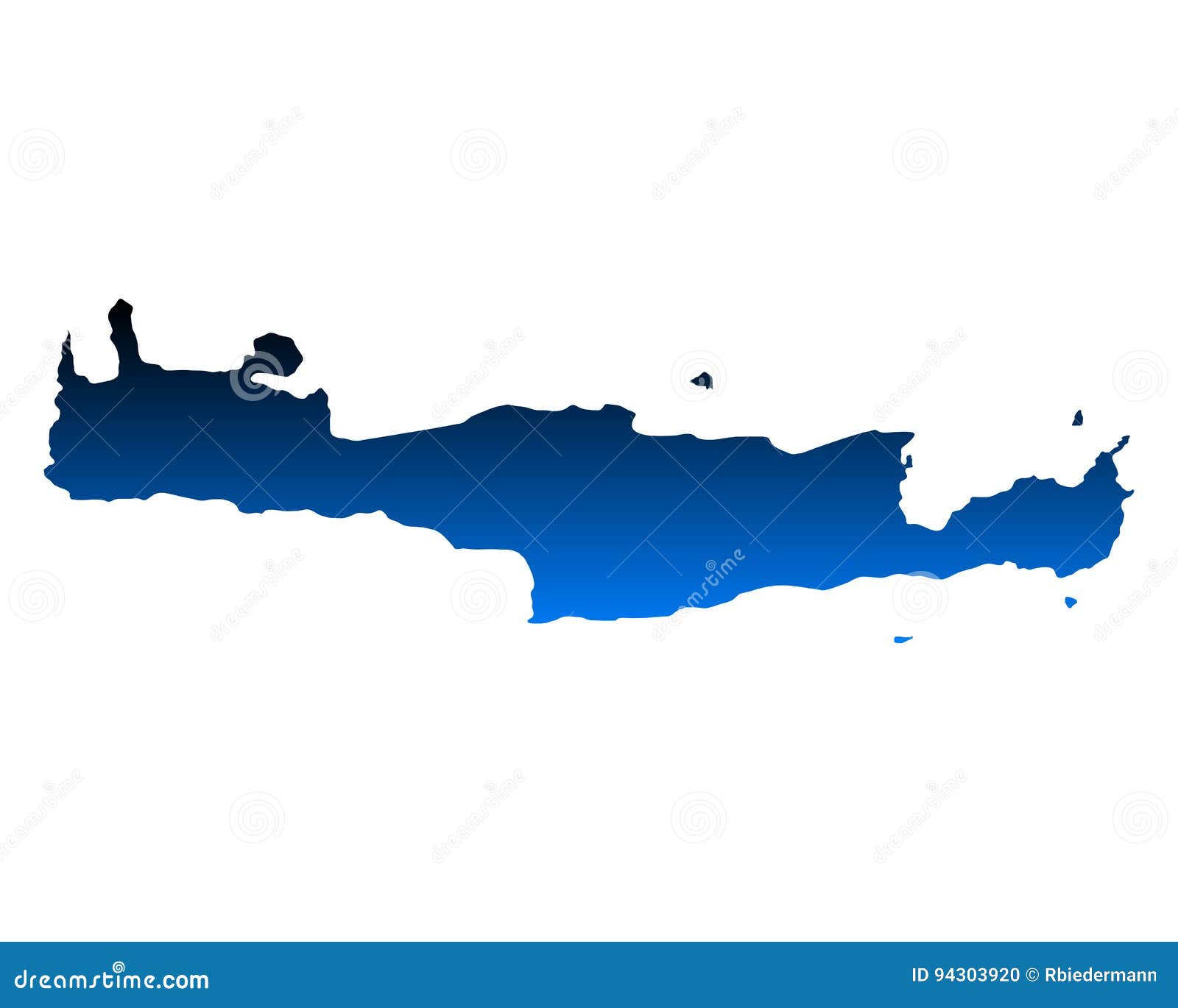 Map of Crete stock vector. Illustration of line, vector - 94303920