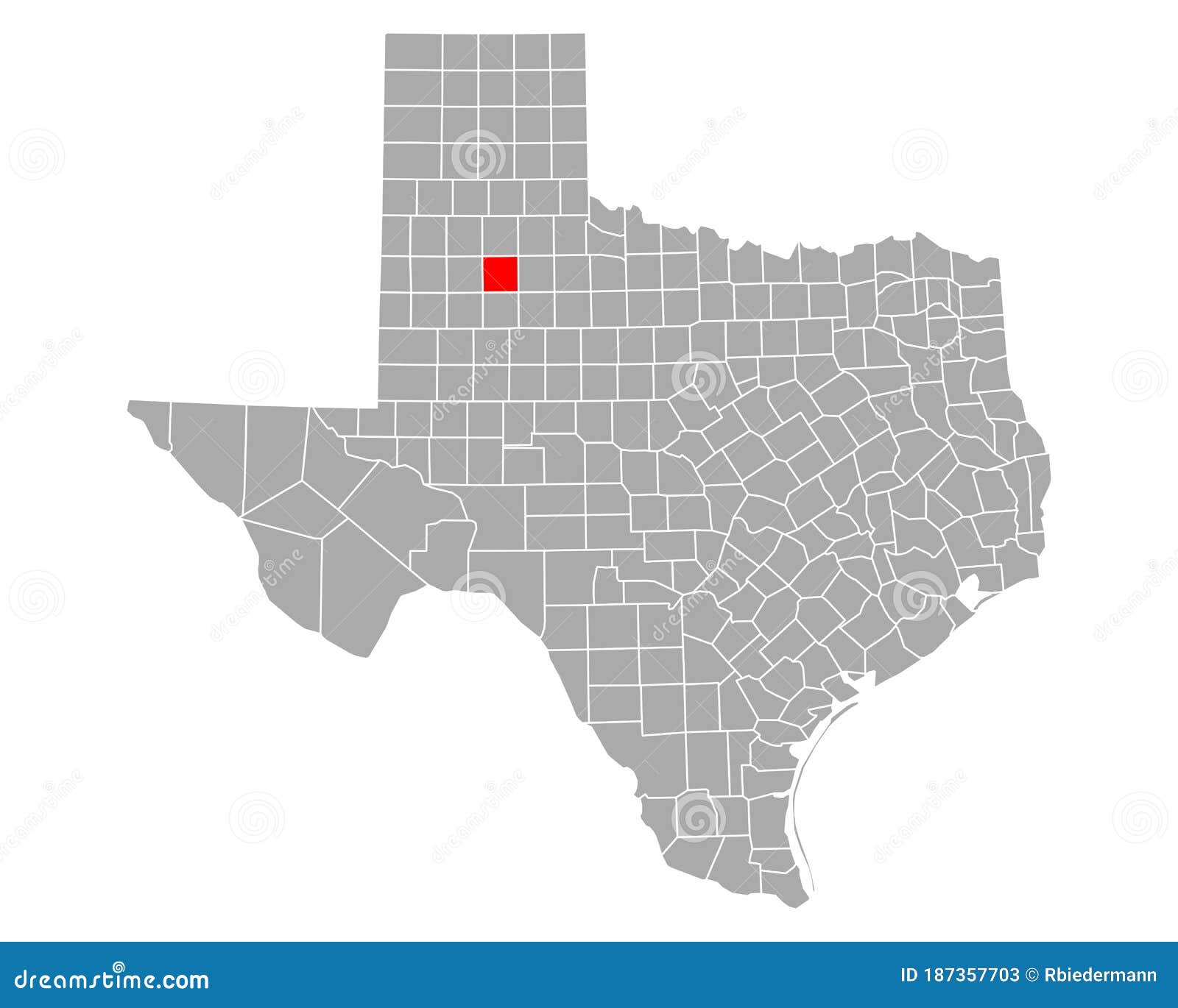 Map Of Crosby County In Texas State On White Background. Single County ...
