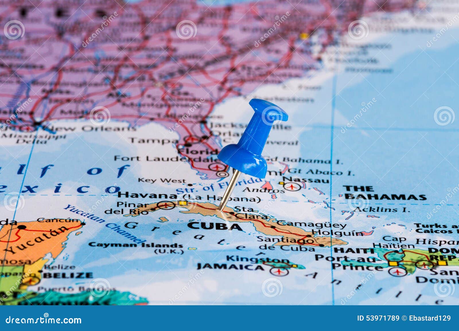 Map of Cuba stock image. Image of navigation, paper, land - 53971789