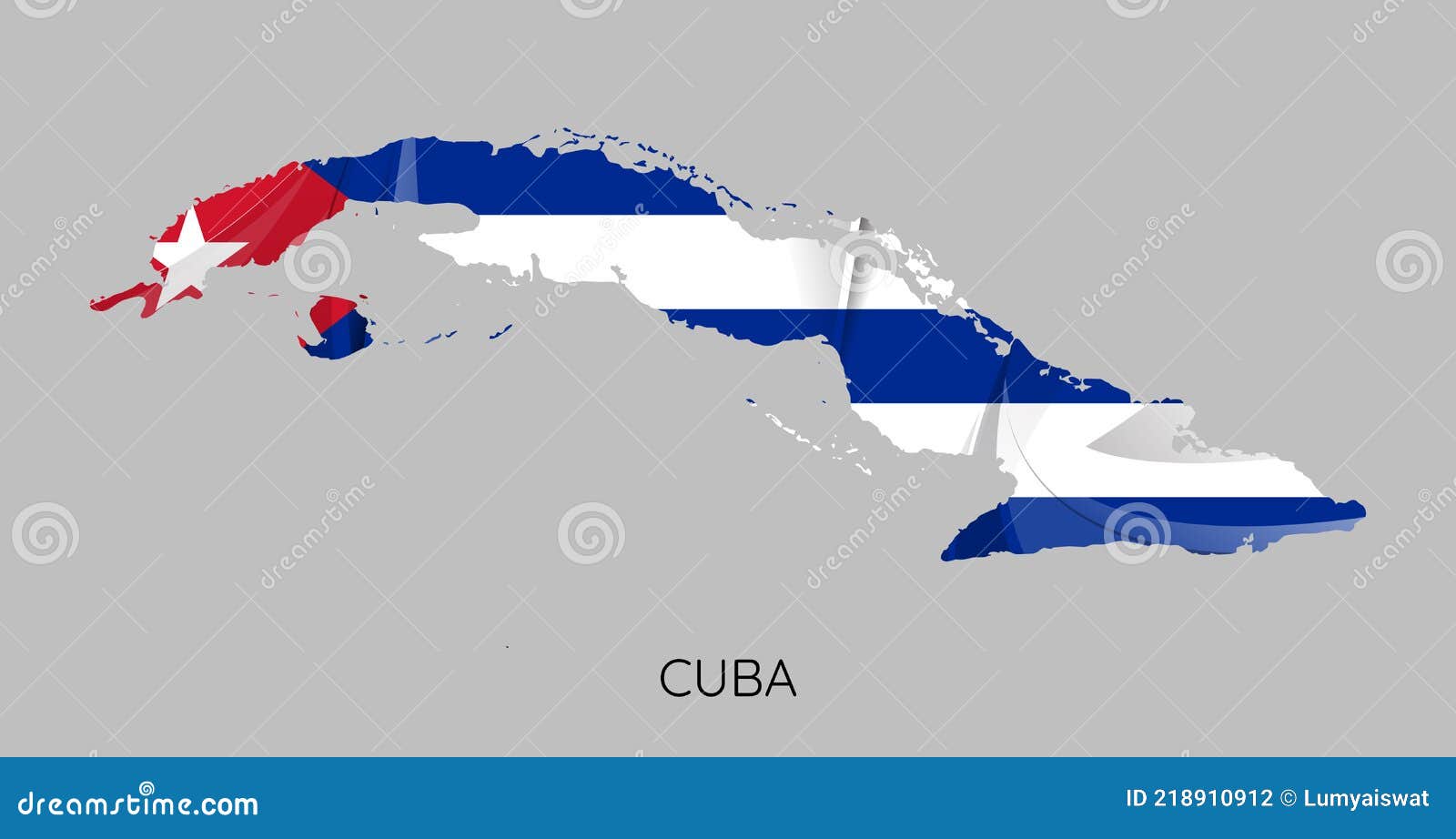 Map of Cuba stock vector. Illustration of pattern, design - 218910912