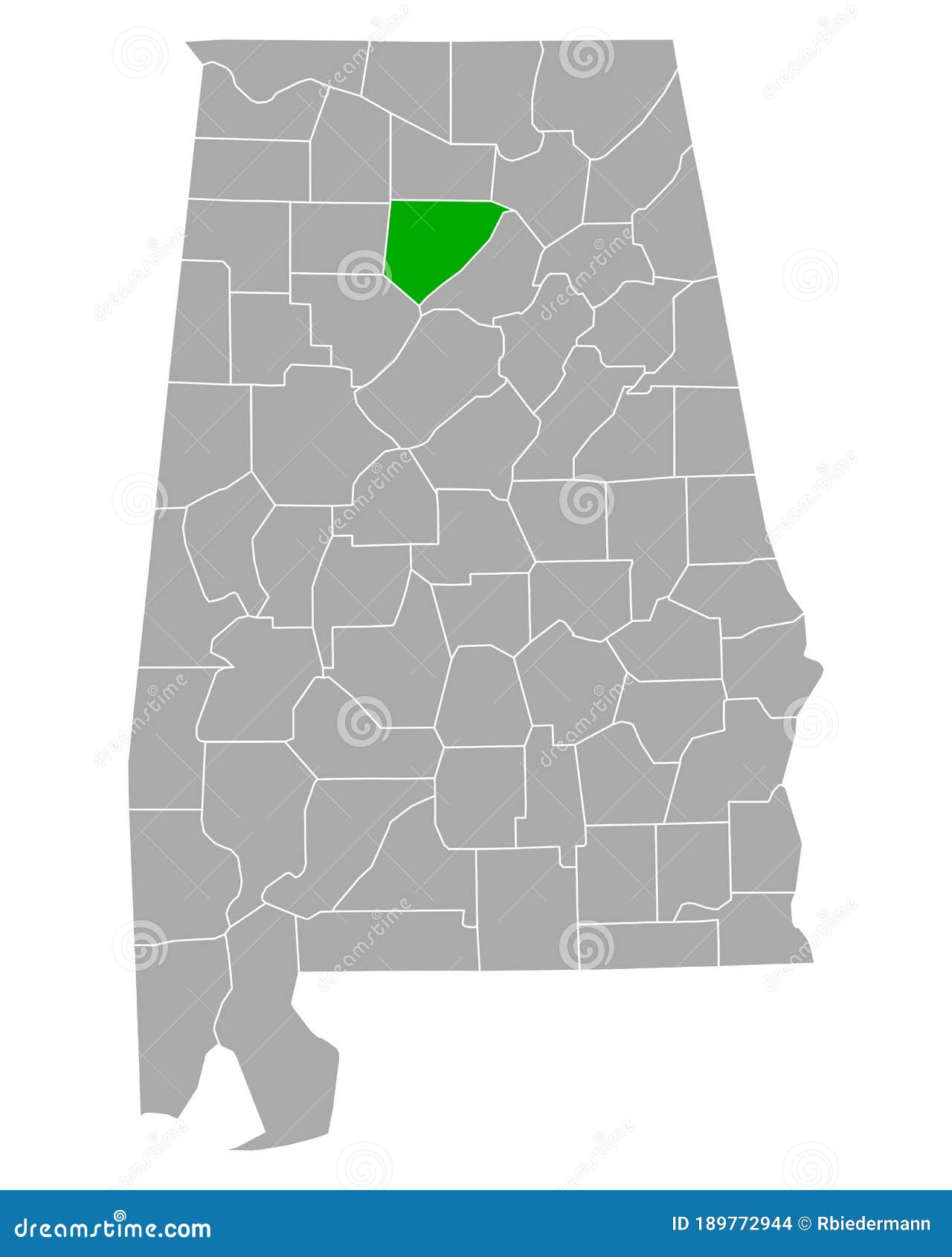 Map of Cullman in Alabama stock vector. Illustration of county - 189772944