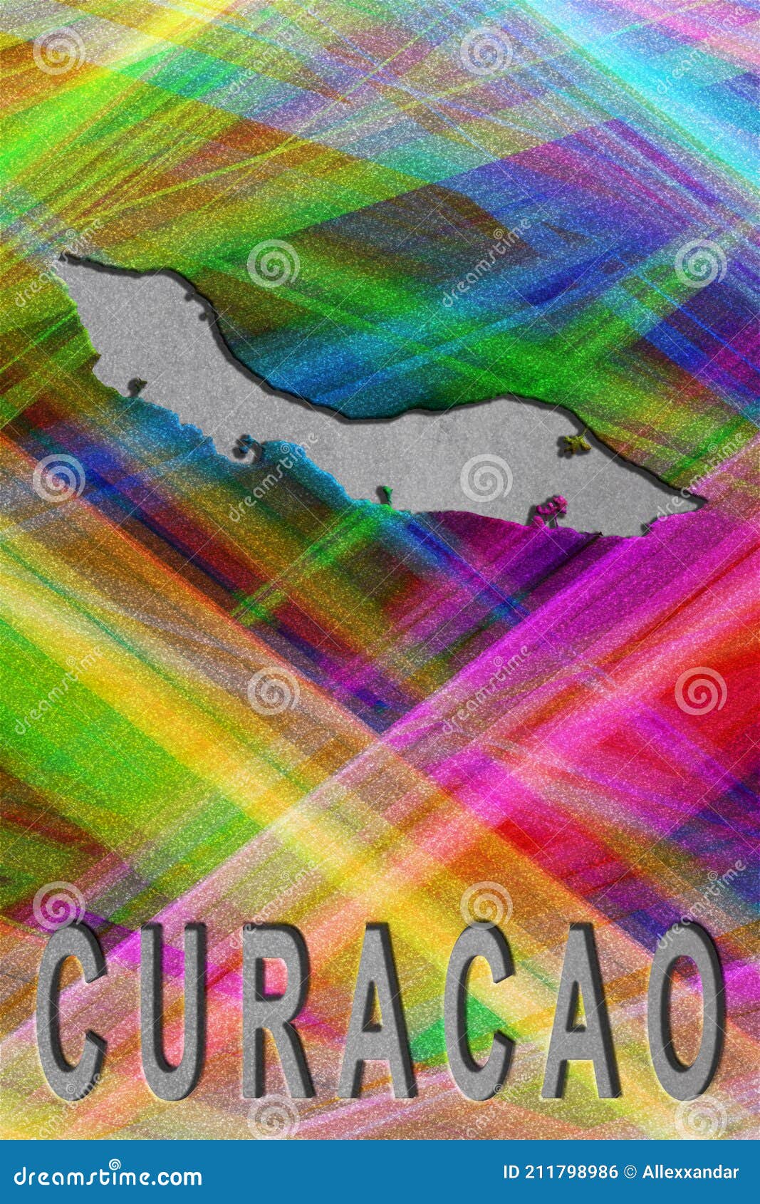 Curacao 3D Map Background Royalty-Free Stock Photography ...