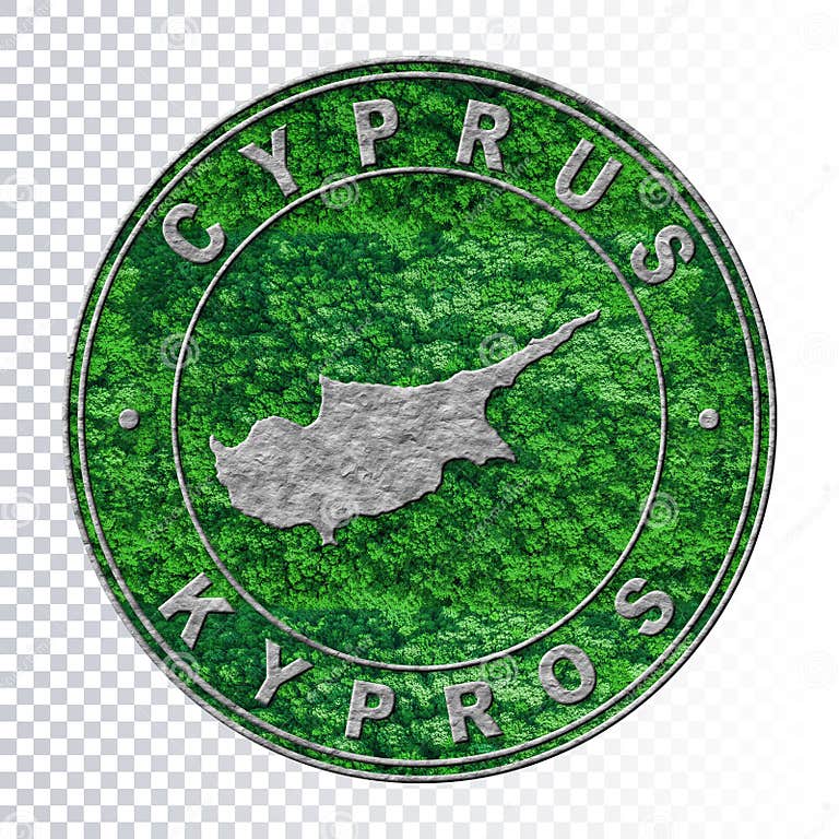 Map of Cyprus, Environment Concept, Co2 Emission Concept Stock Image ...