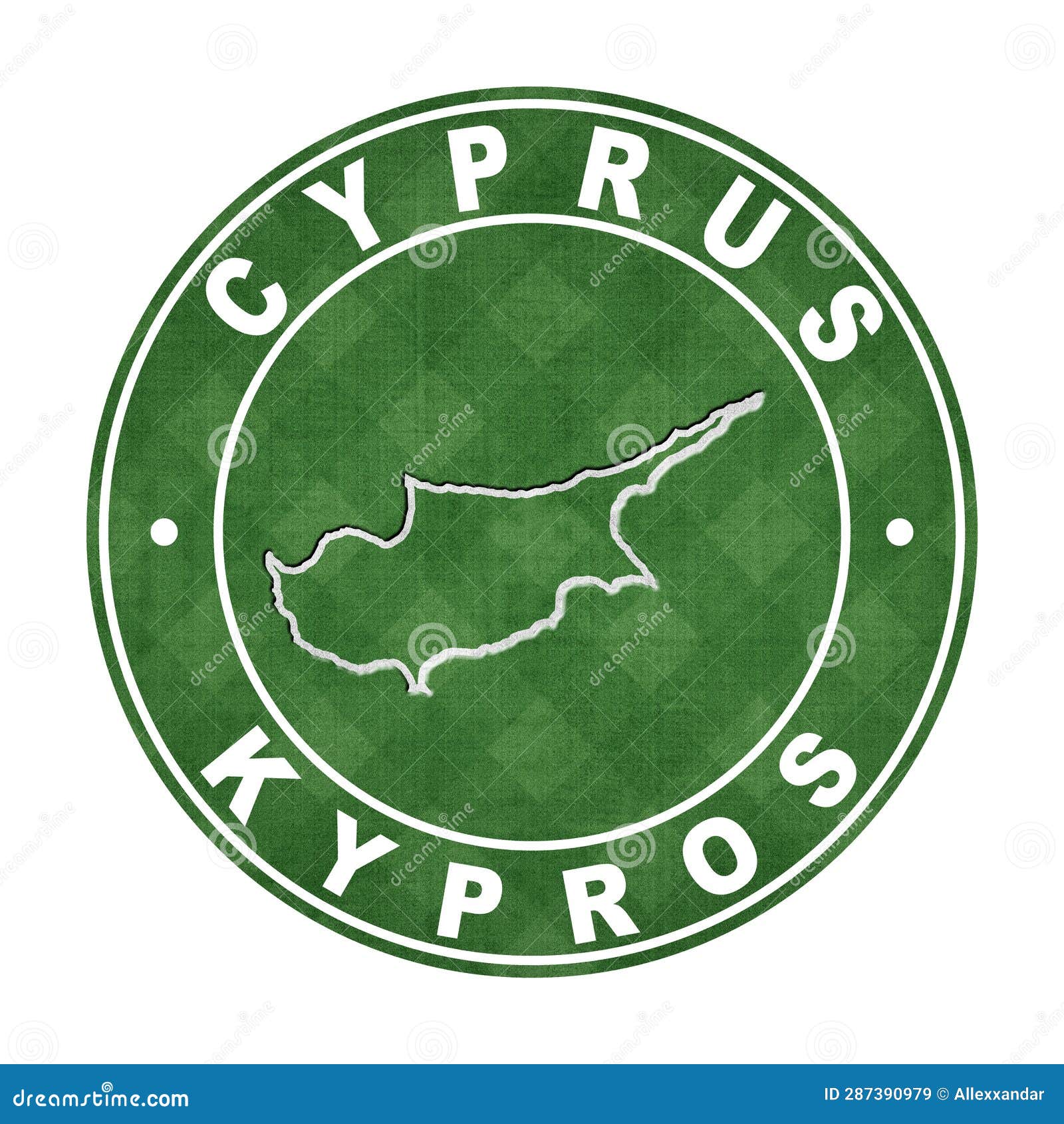 Map of Cyprus Football Field Stock Illustration - Illustration of badge ...