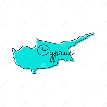 Map of Cyprus Vector Design Template. Stock Vector - Illustration of ...