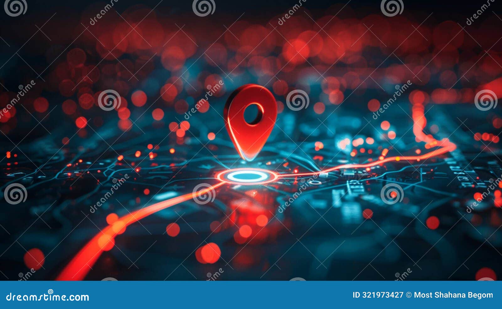 Map 3D Illustration, 3D Map Pins, GPS, Navigator Pin Checking Points ...