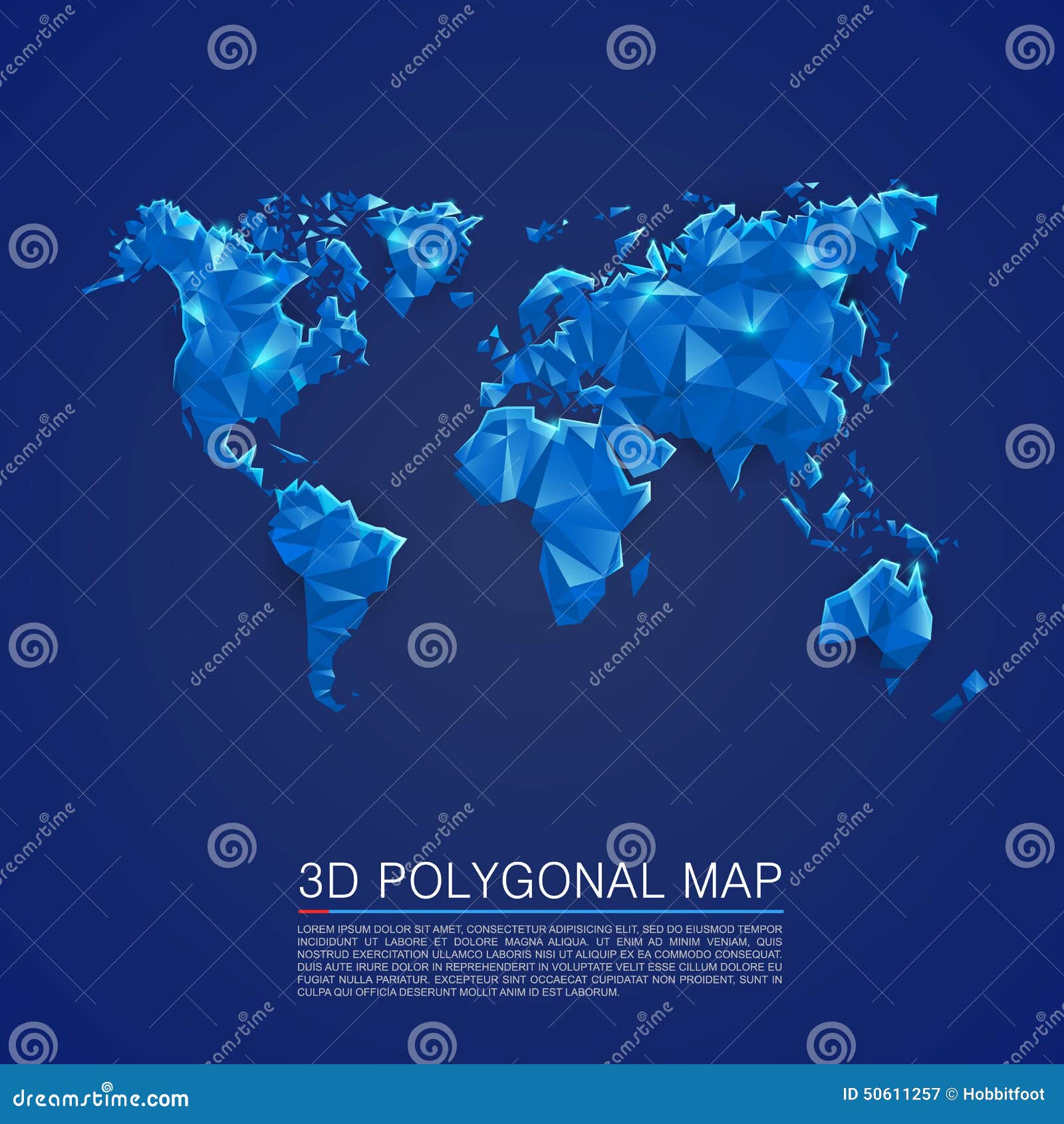 Map 3d polygon art cover stock vector. Illustration of layout - 50611257