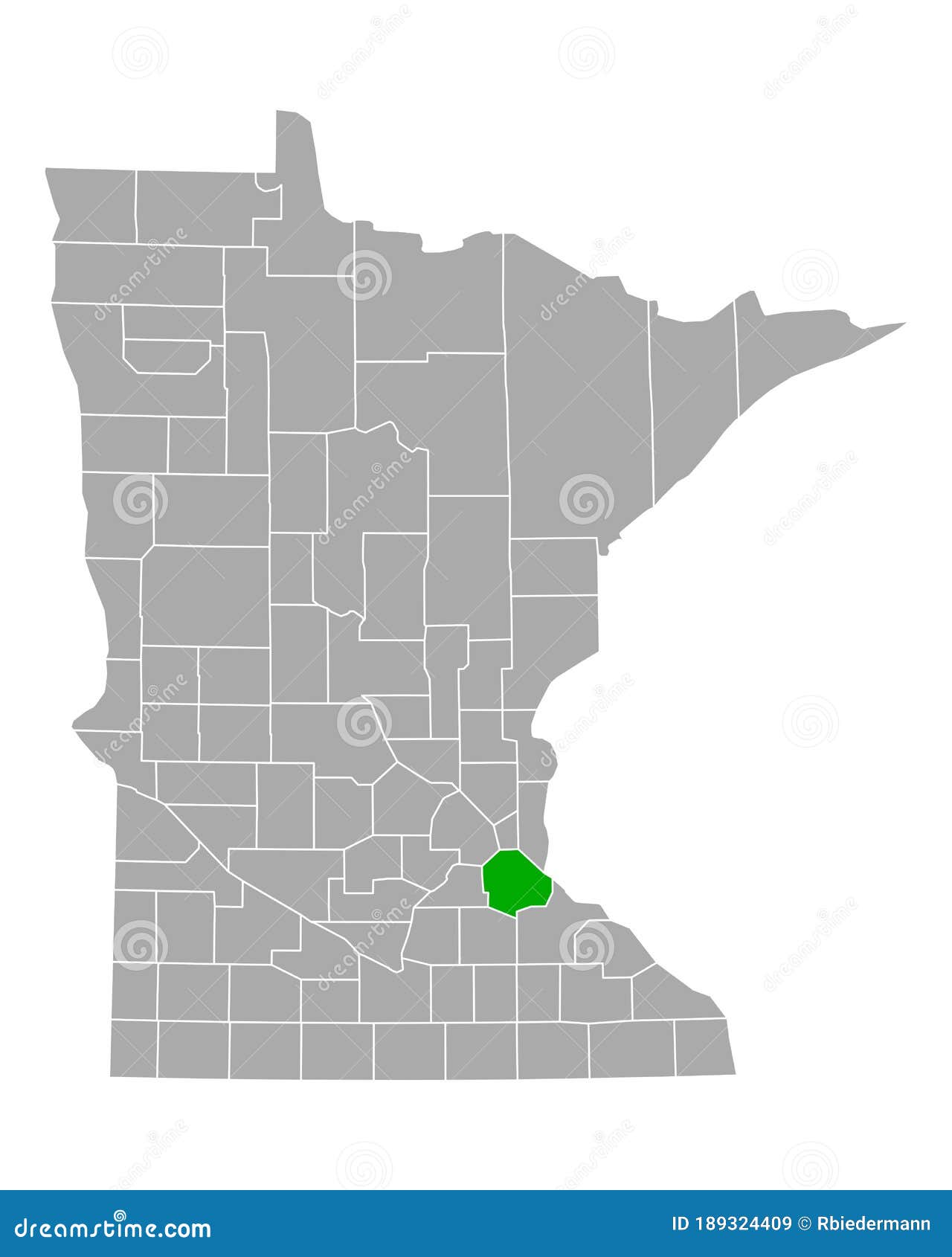 Map of Dakota in Minnesota stock vector. Illustration of county - 189324409