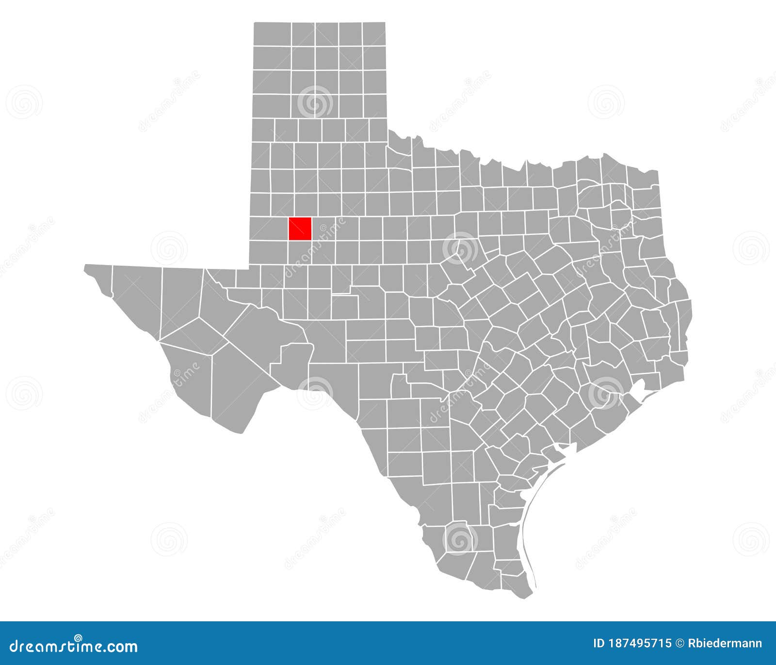 Map of Dawson in Texas stock vector. Illustration of gray - 187495715