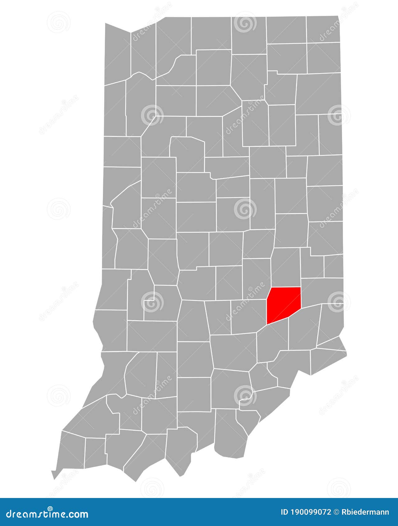 Map of Decatur in Indiana stock vector. Illustration of cartography ...