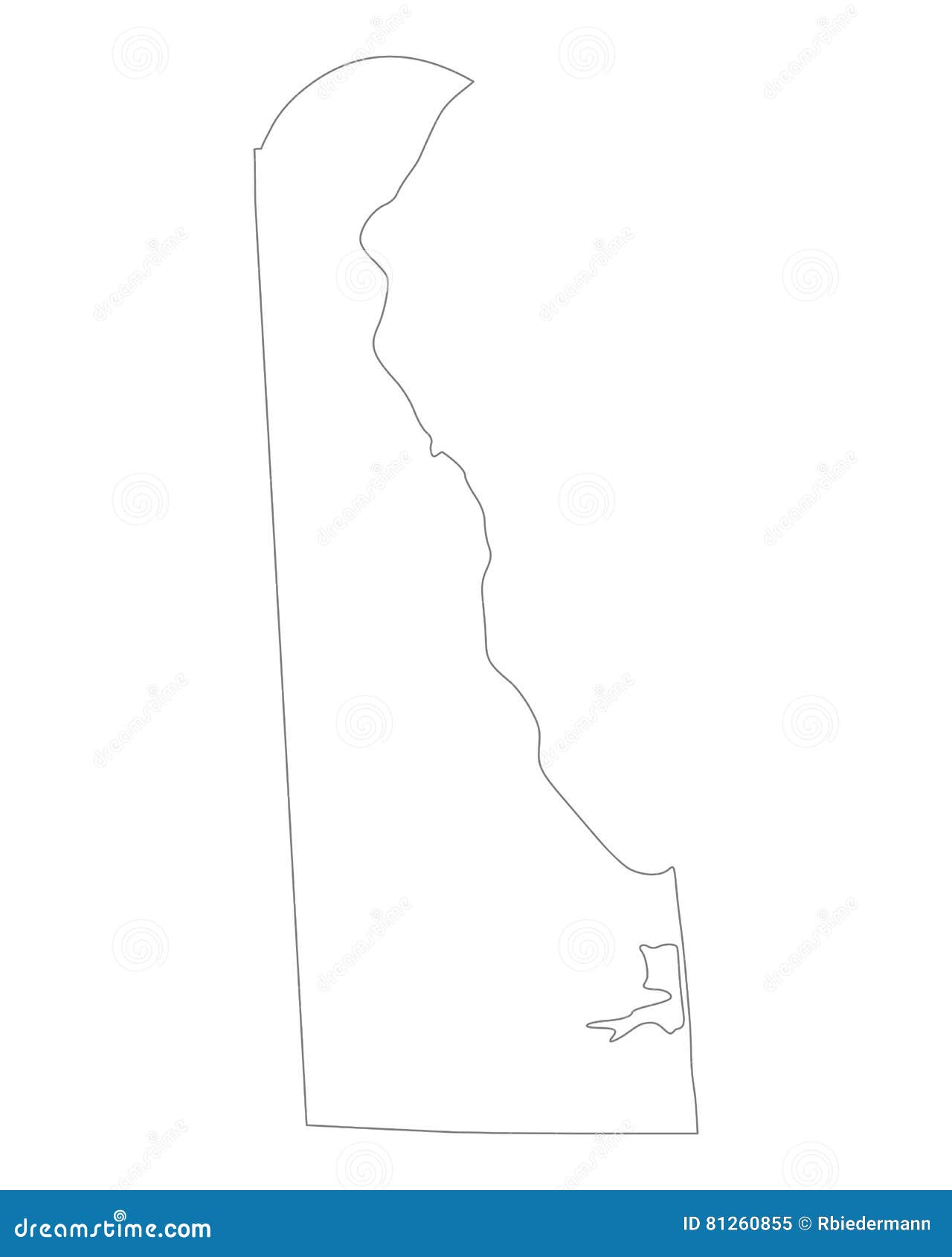 Delaware Colony Map Outline