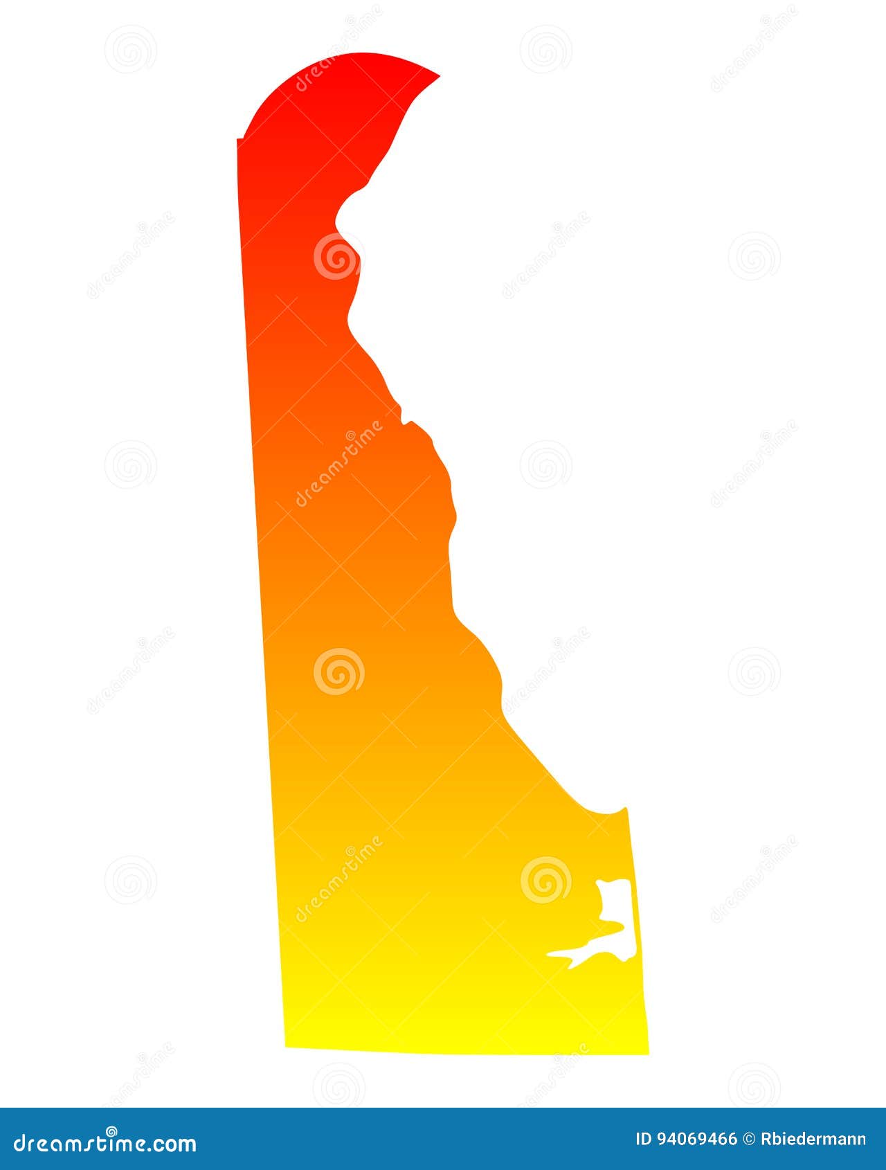 Map of Delaware stock vector. Illustration of contour - 94069466