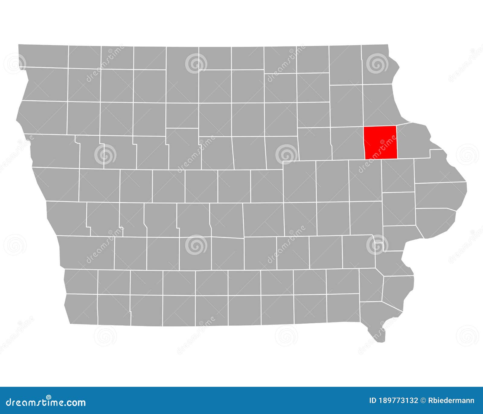 Map of Delaware in Iowa stock vector. Illustration of geography - 189773132