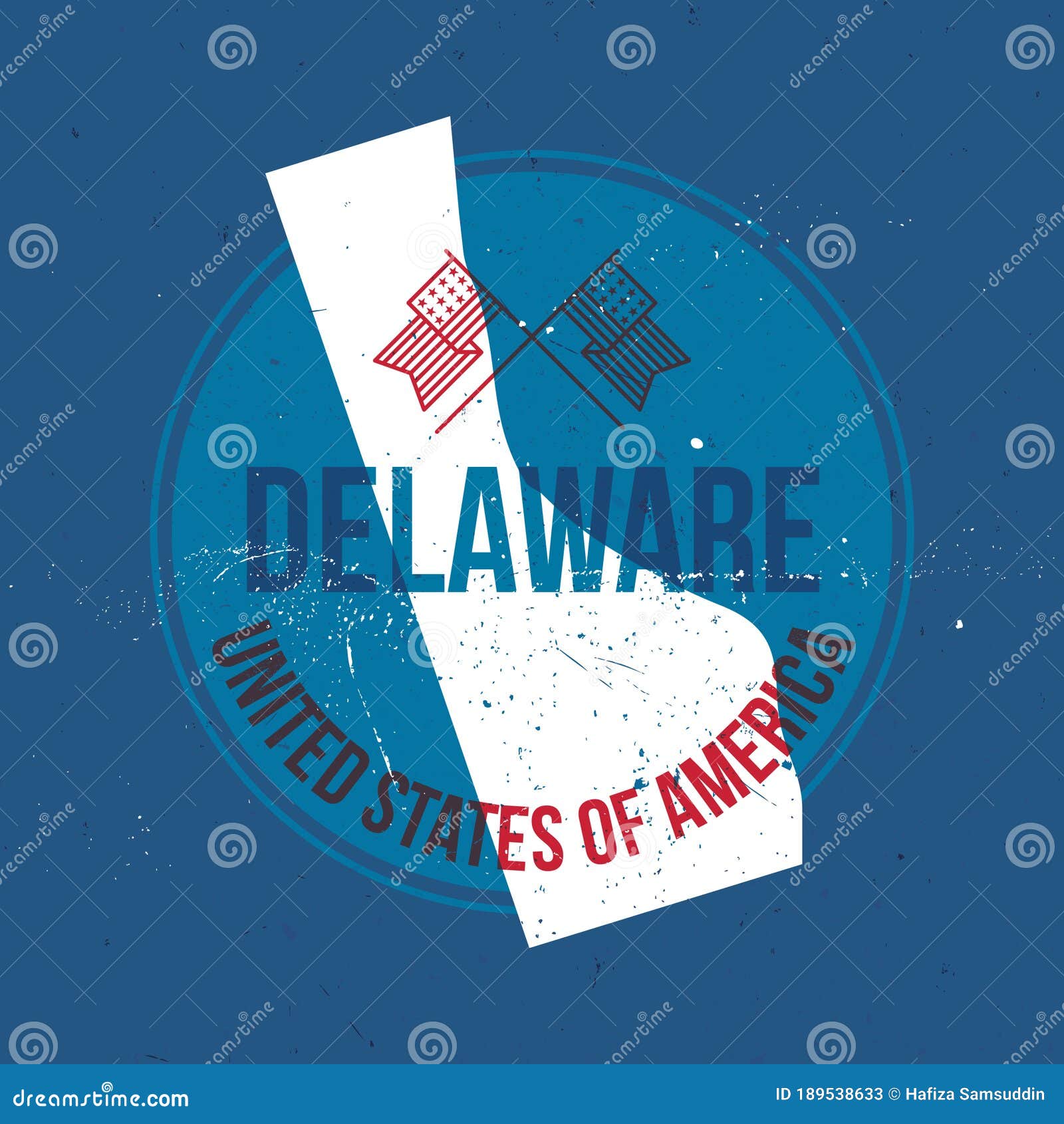 Delaware Map. State And District Map Of Delaware. Administrative And ...