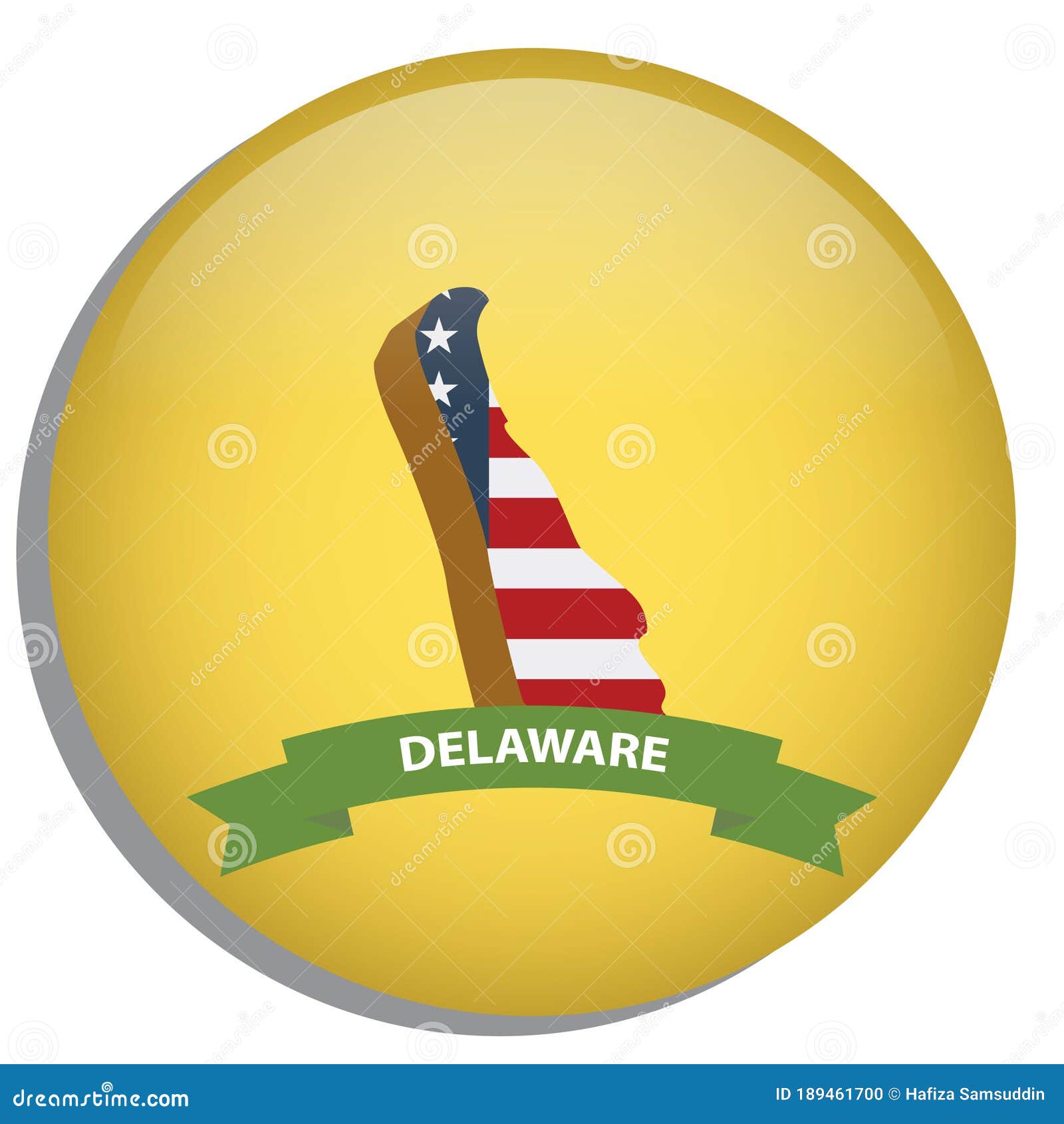 Map of Delaware State. Vector Illustration Decorative Design Stock ...