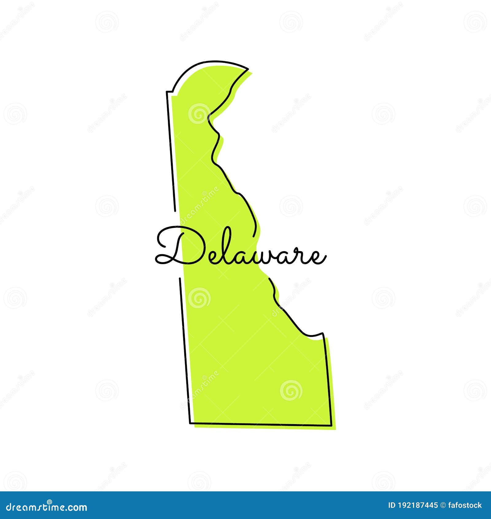 Map of Delaware Vector Design Template. Stock Vector - Illustration of ...
