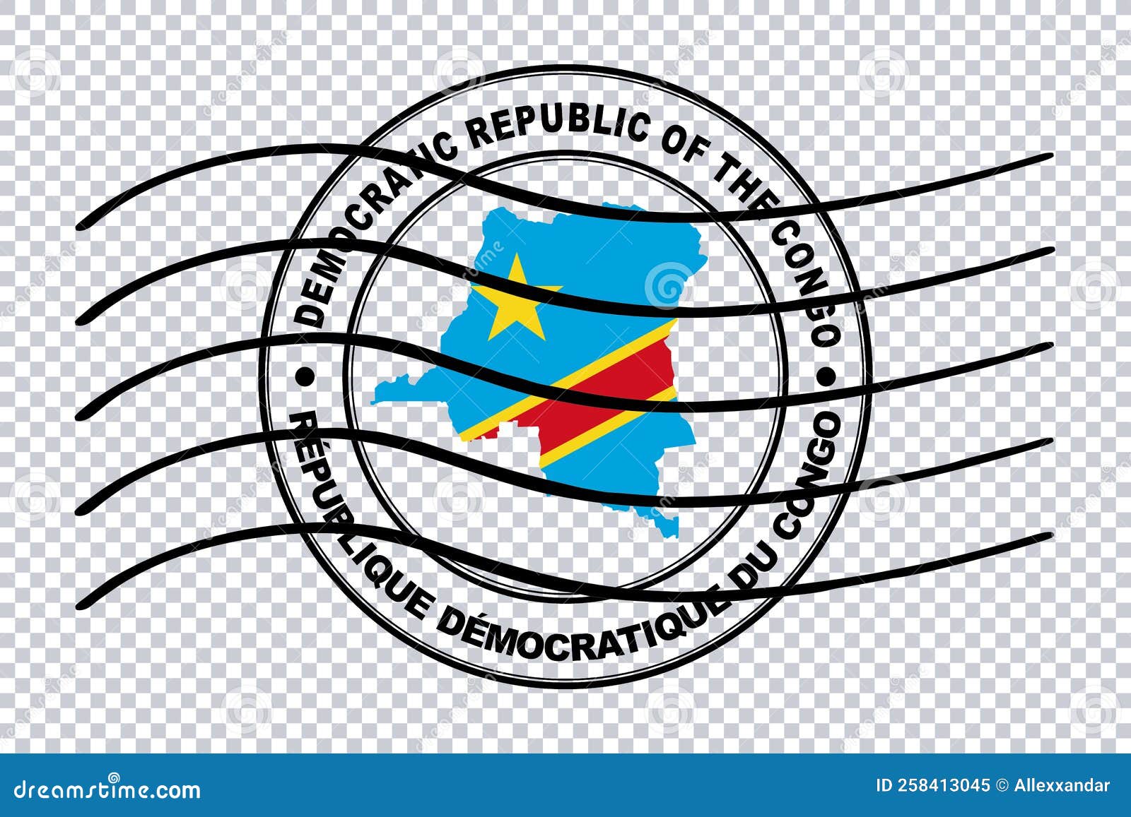 Map of Democratic Republic Congo, Postal Passport Stamp, Travel Stamp ... Map of Democratic Republic Congo, Postal Passport Stamp, Travel Stamp ...