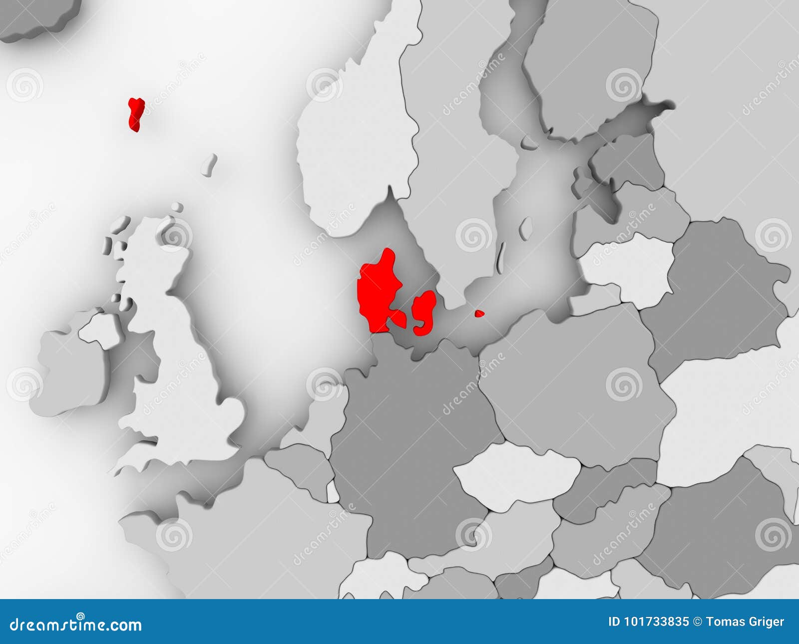 Map of Denmark stock illustration. Illustration of danish - 101733835