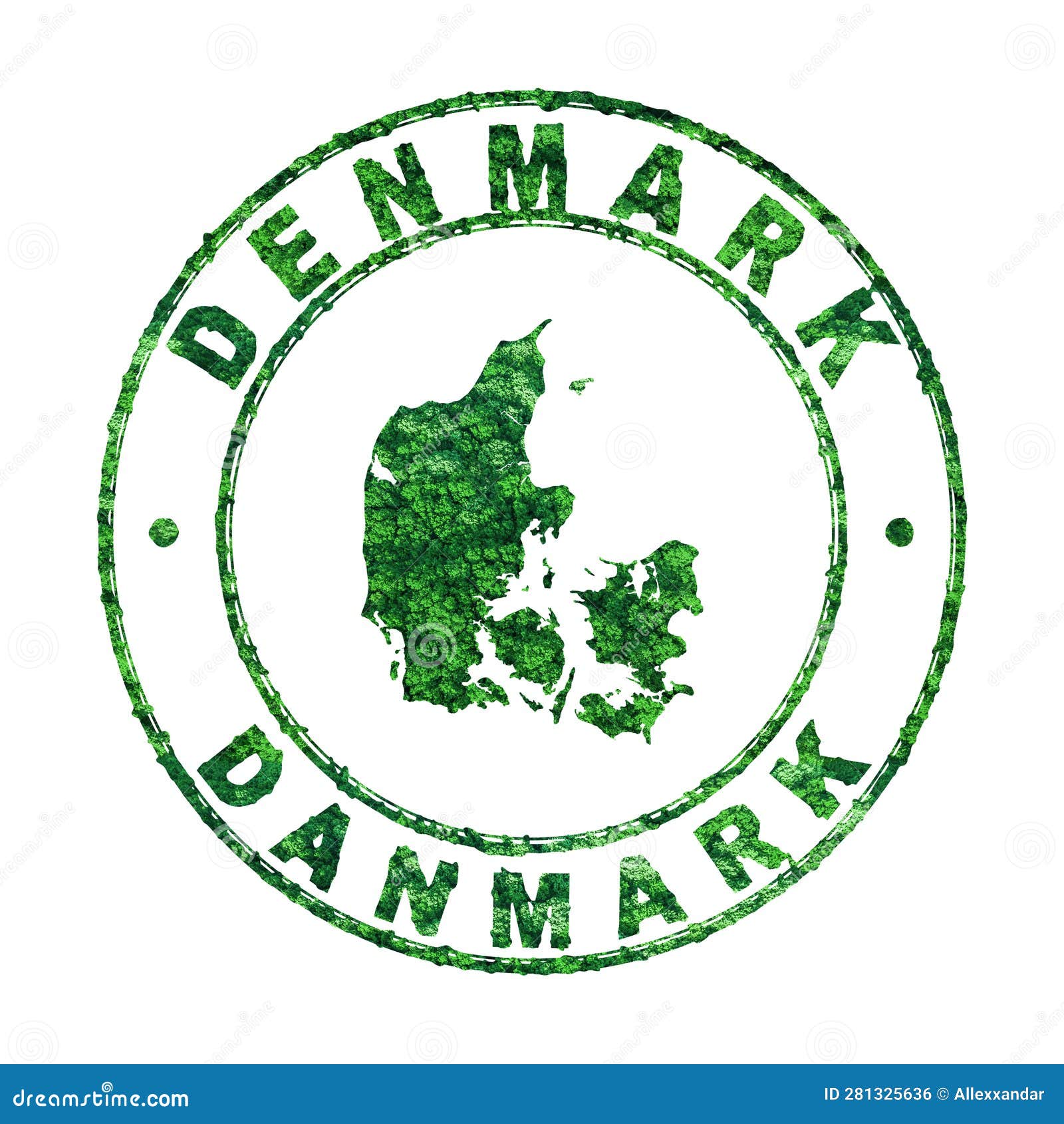 Map of Denmark, Postal Stamp, Sustainable Development, CO2 Emission ...