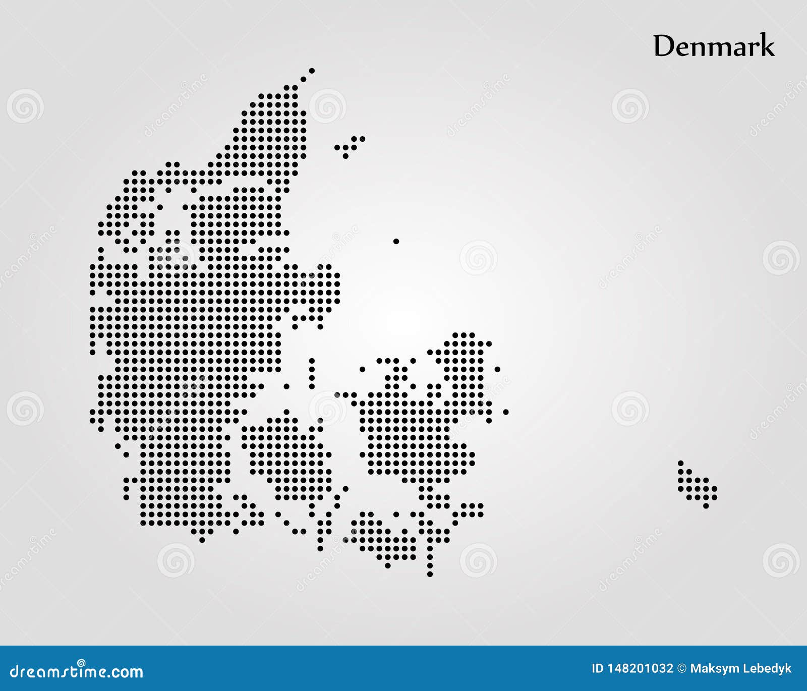 Map of Denmark. Vector Illustration. World Map Stock Illustration ...