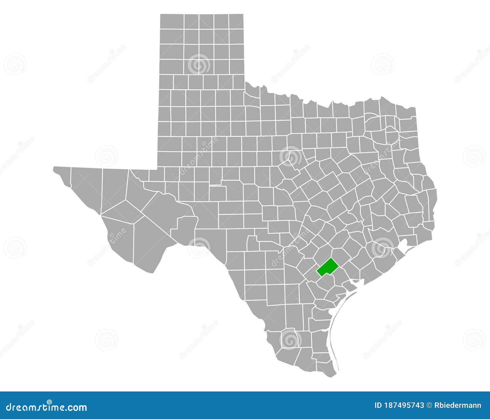 Map of DeWitt in Texas stock vector. Illustration of vector - 187495743
