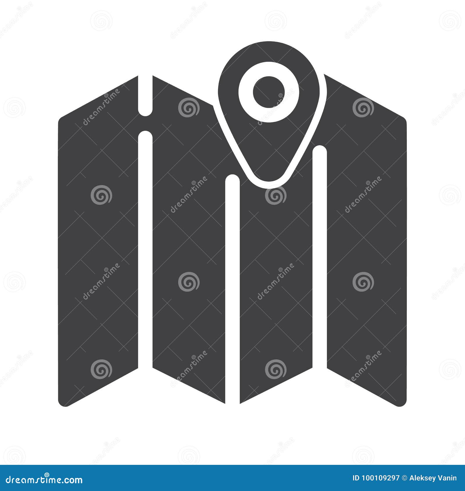 Map direction icon vector stock vector. Illustration of travel - 100109297