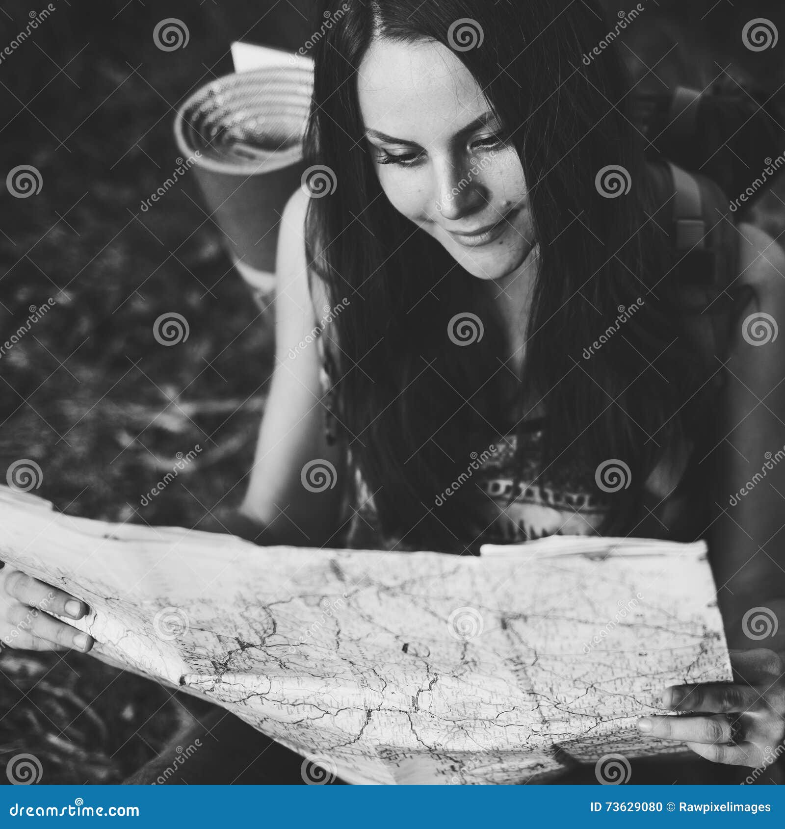 Map Direction Journey Wanderlust Explore Route Concept Stock Photo ...