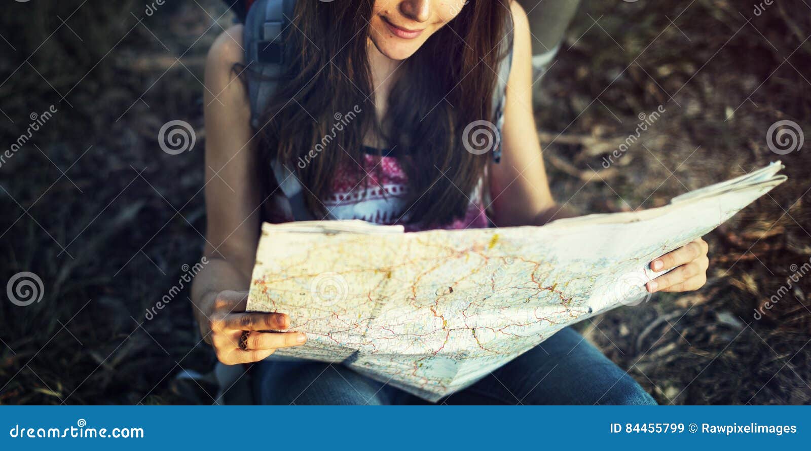 Map Direction Journey Wanderlust Explore Route Concept Stock Image ...