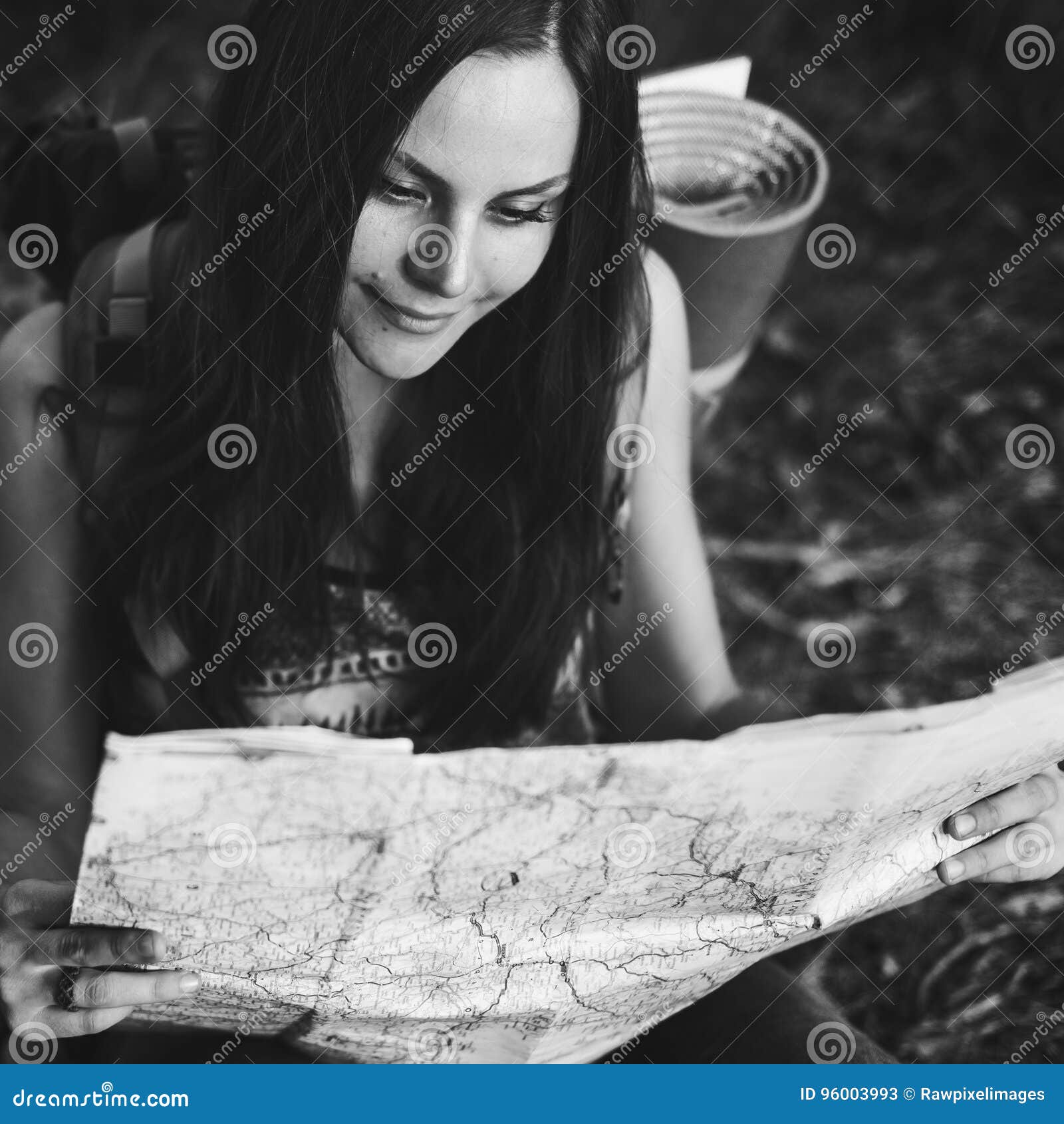 Map Direction Journey Wanderlust Explore Route Stock Image - Image of ...