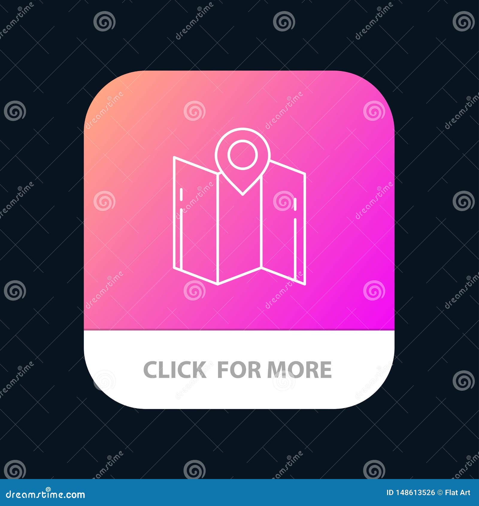 Map Direction Location Navigation Pointer Mobile App Button
