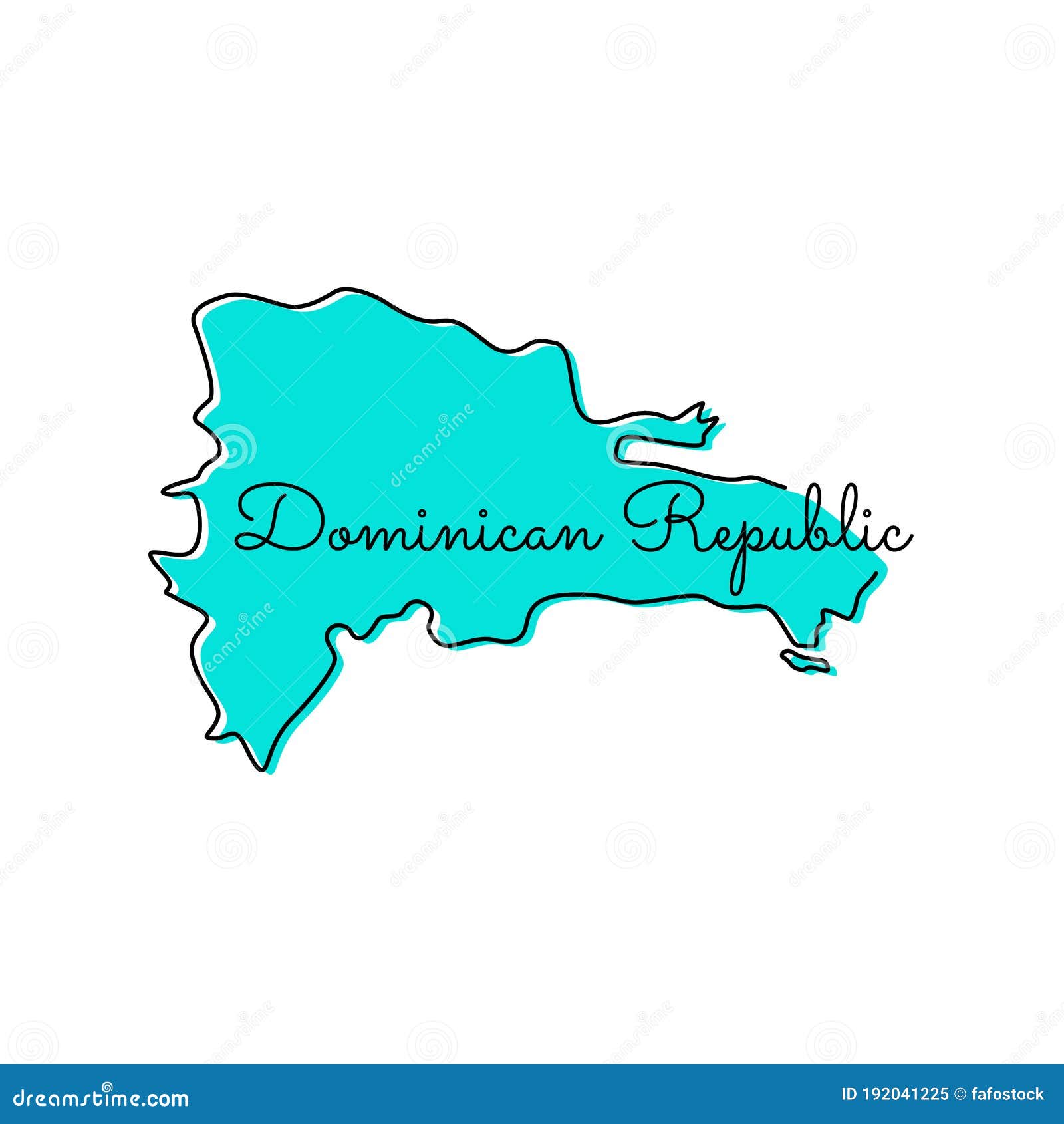 Map of Dominican Republic Vector Design Template. Stock Vector ...