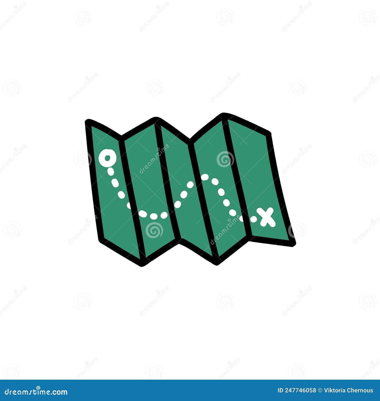 Map Doodle Icon, Vector Color Line Illustration Stock Vector ...