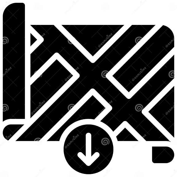 Map Download Icon, Location Map and Navigation Vector Stock Vector ...