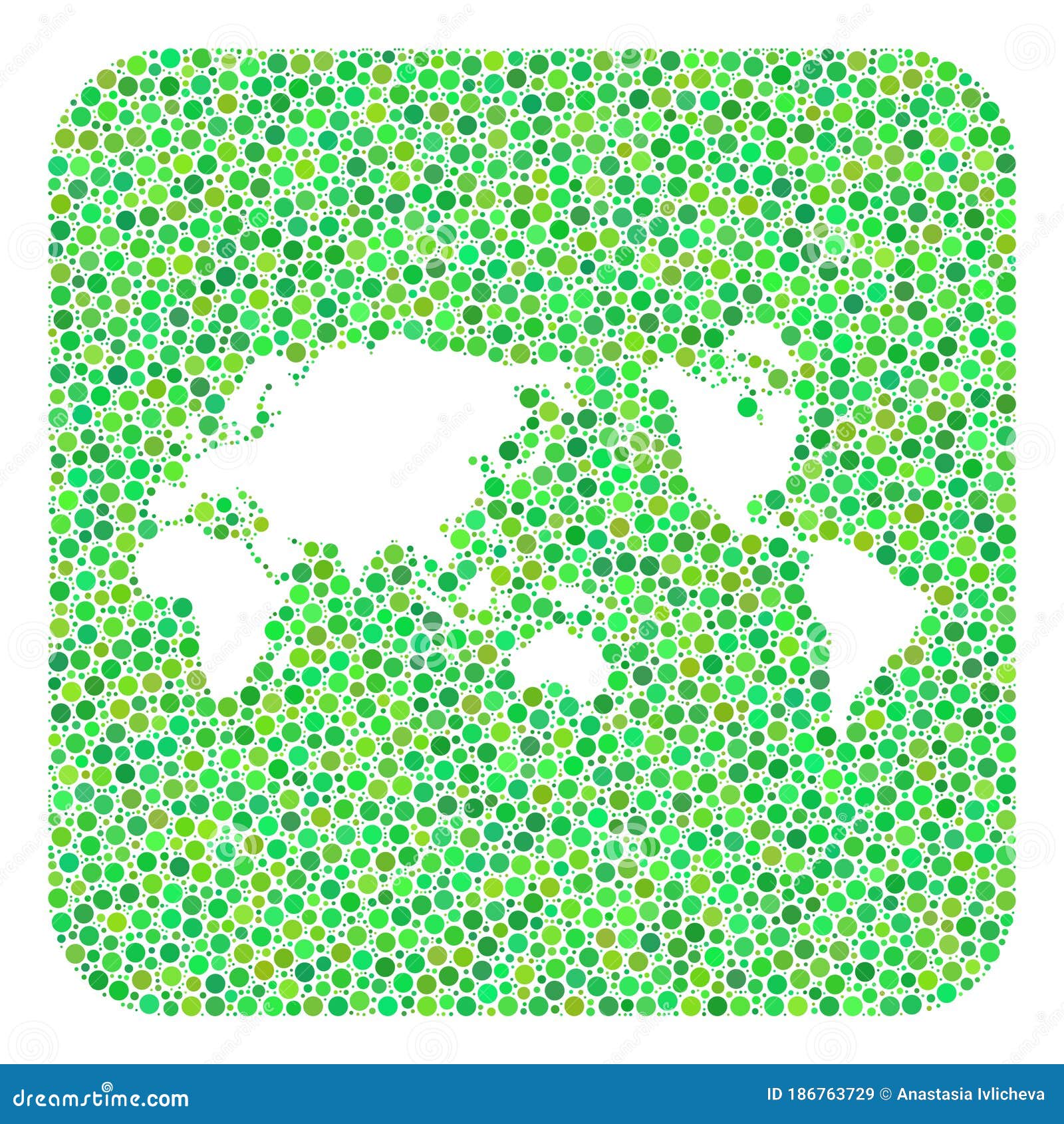 Earth Collage Of Triangles Cartoon Vector | CartoonDealer.com #119923969