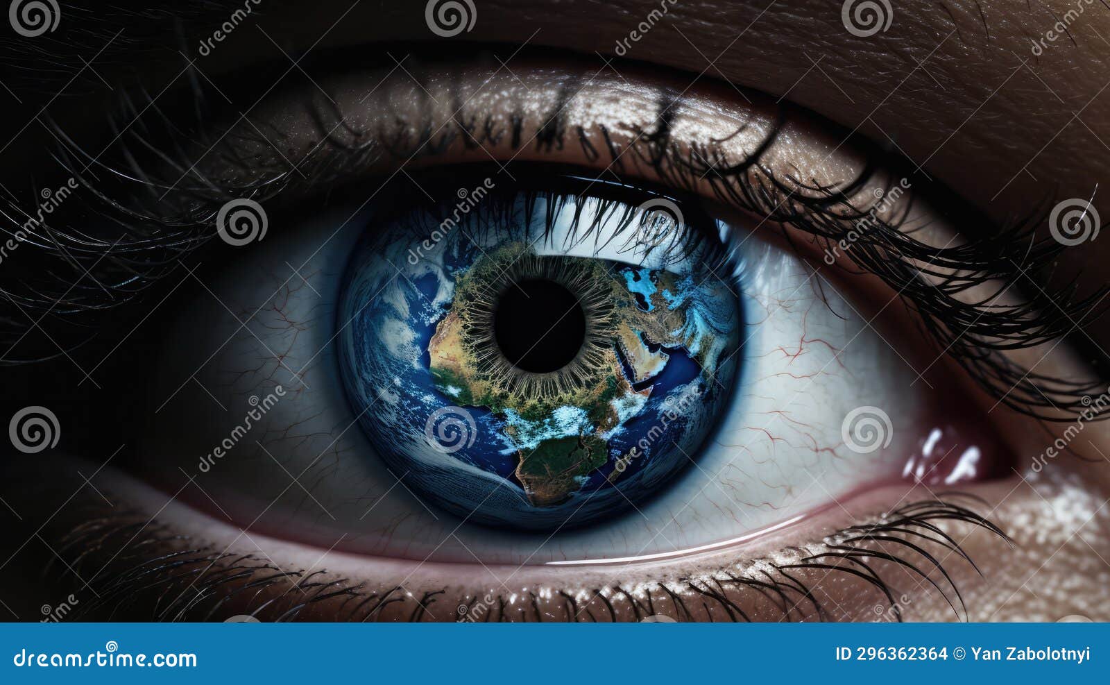 A Map of the Earth, with an Eye Space for Text Stock Illustration ...