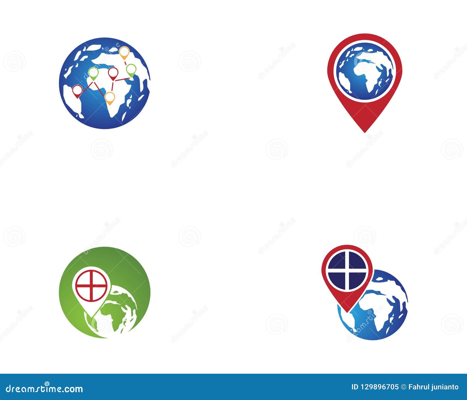 Map Earth Point Logo Vector Stock Vector - Illustration of mark, north ...