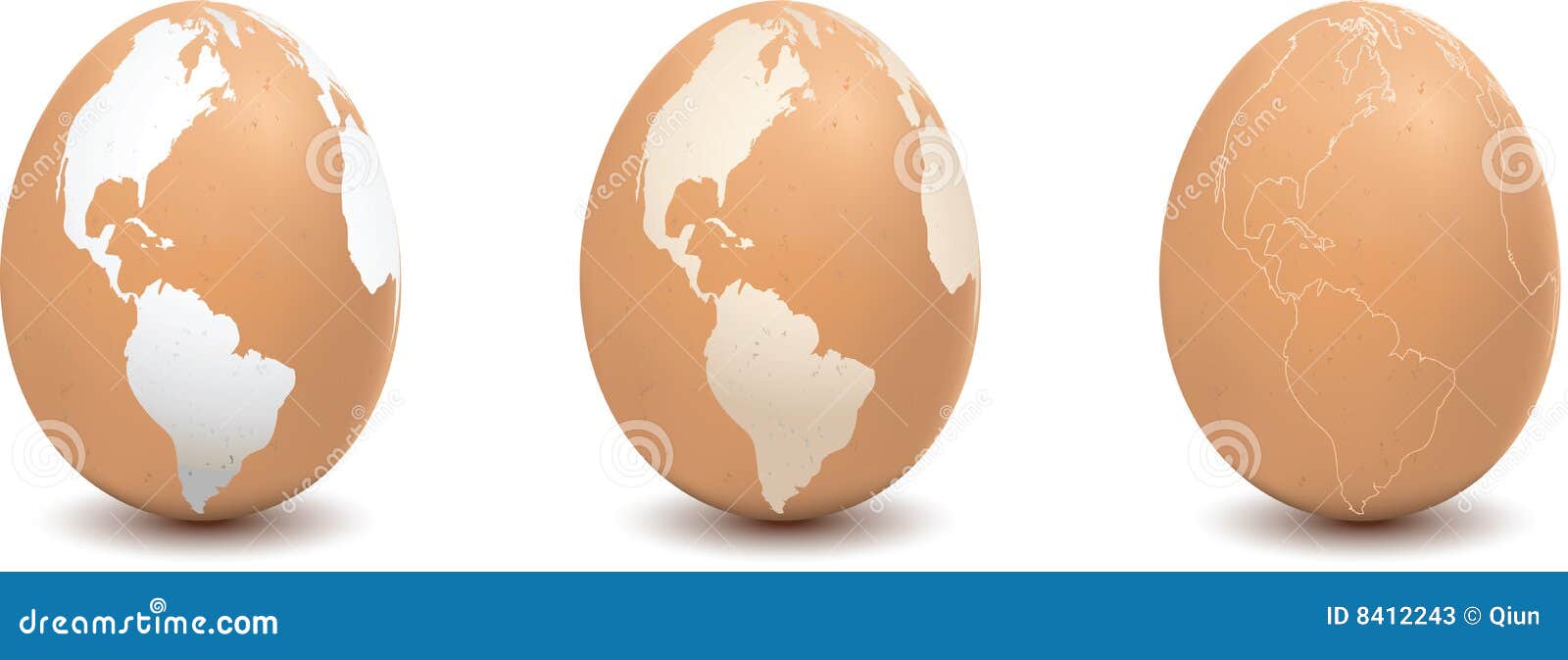 Map on Egg stock vector. Illustration of earth, america - 8412243
