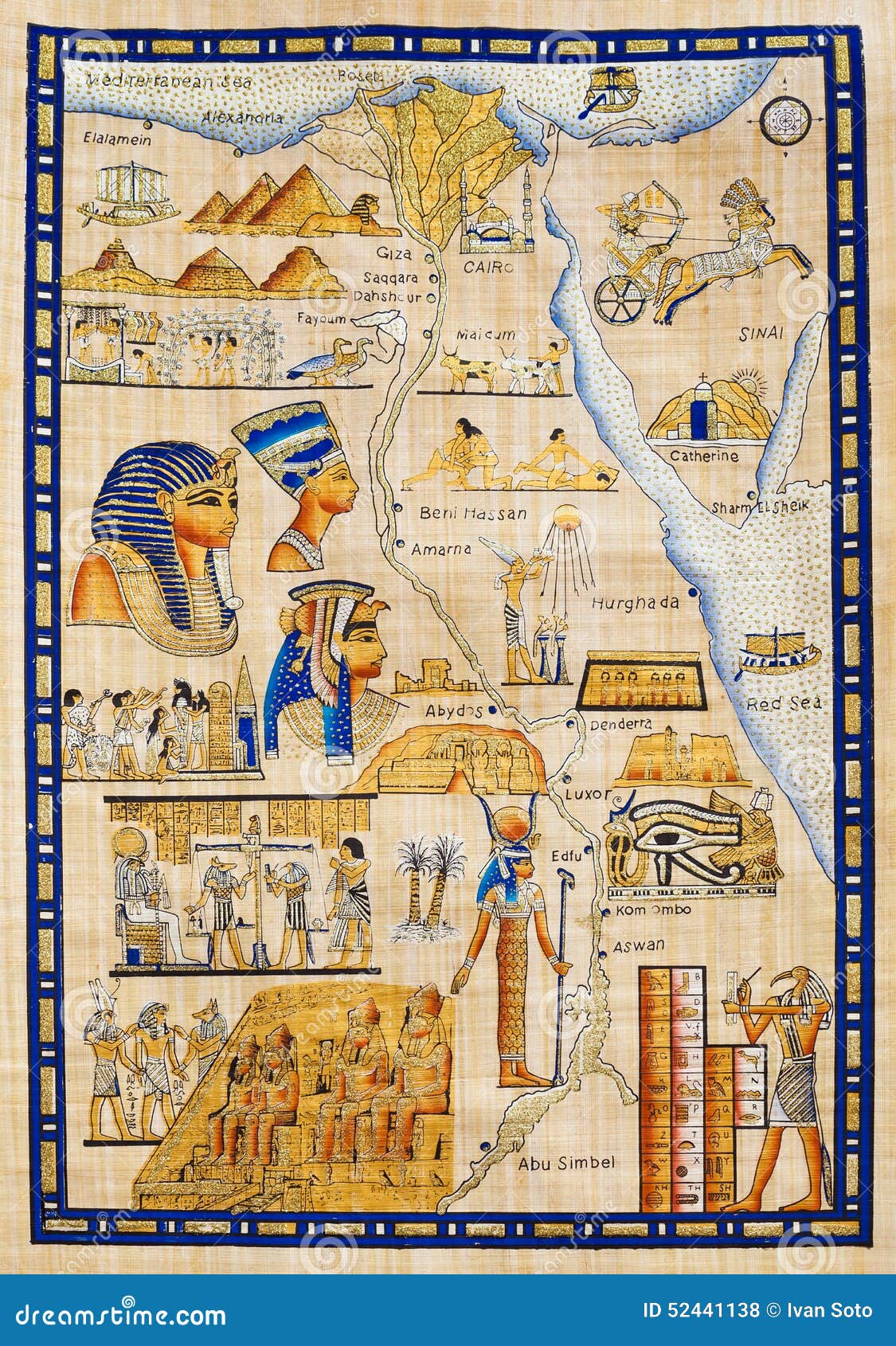 Egyptian Civilization Map